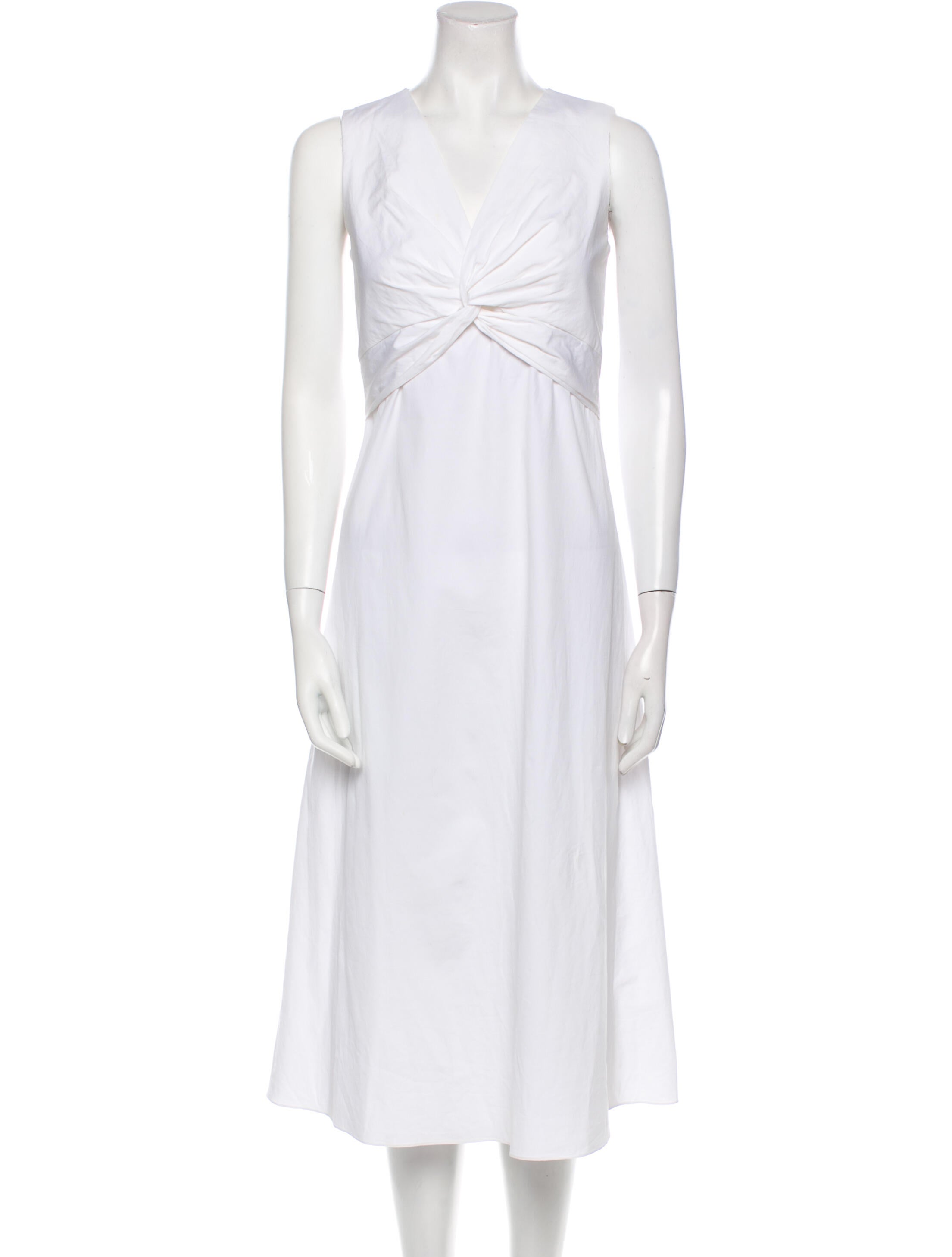 The Row Crew Neck Long Dress - Neutrals Dresses, Clothing - THR115213 ...