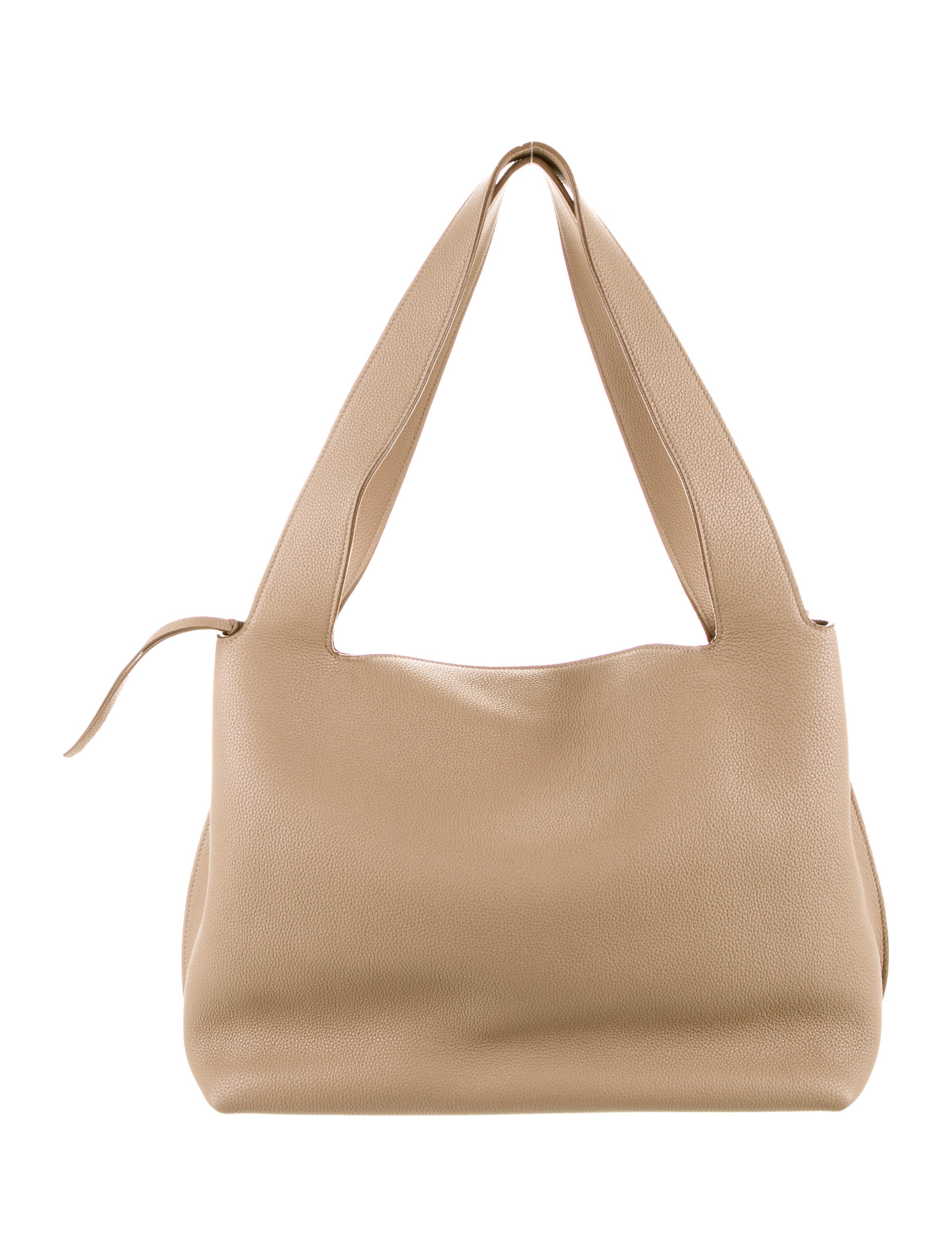 The Row Leather Solid Shoulder Bag - Neutrals Shoulder Bags, Handbags ...