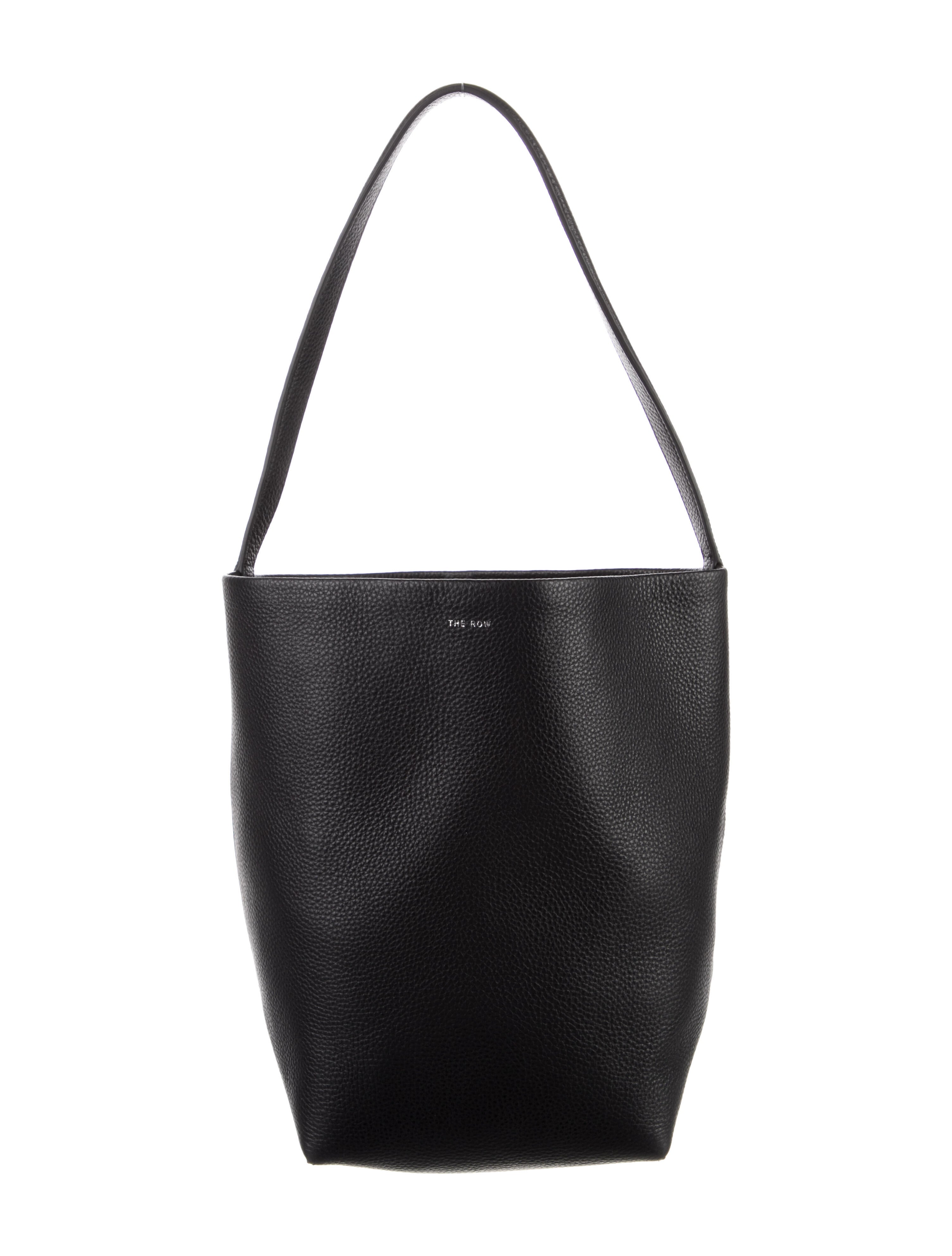 The Row Leather Shoulder Bag - Black Shoulder Bags, Handbags ...