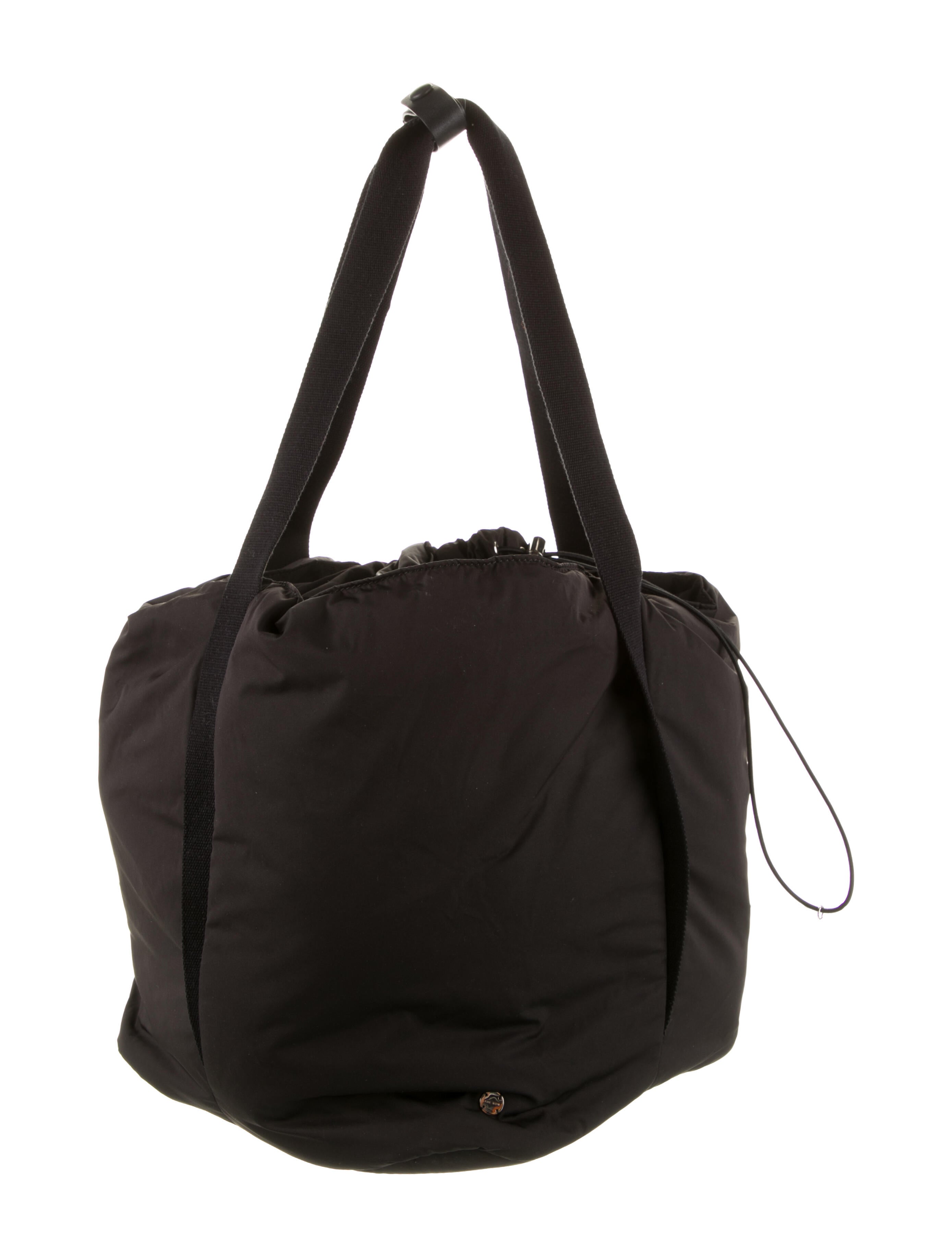 The Row Drew Large Nylon Bucket Bag - Black Bucket Bags, Handbags ...