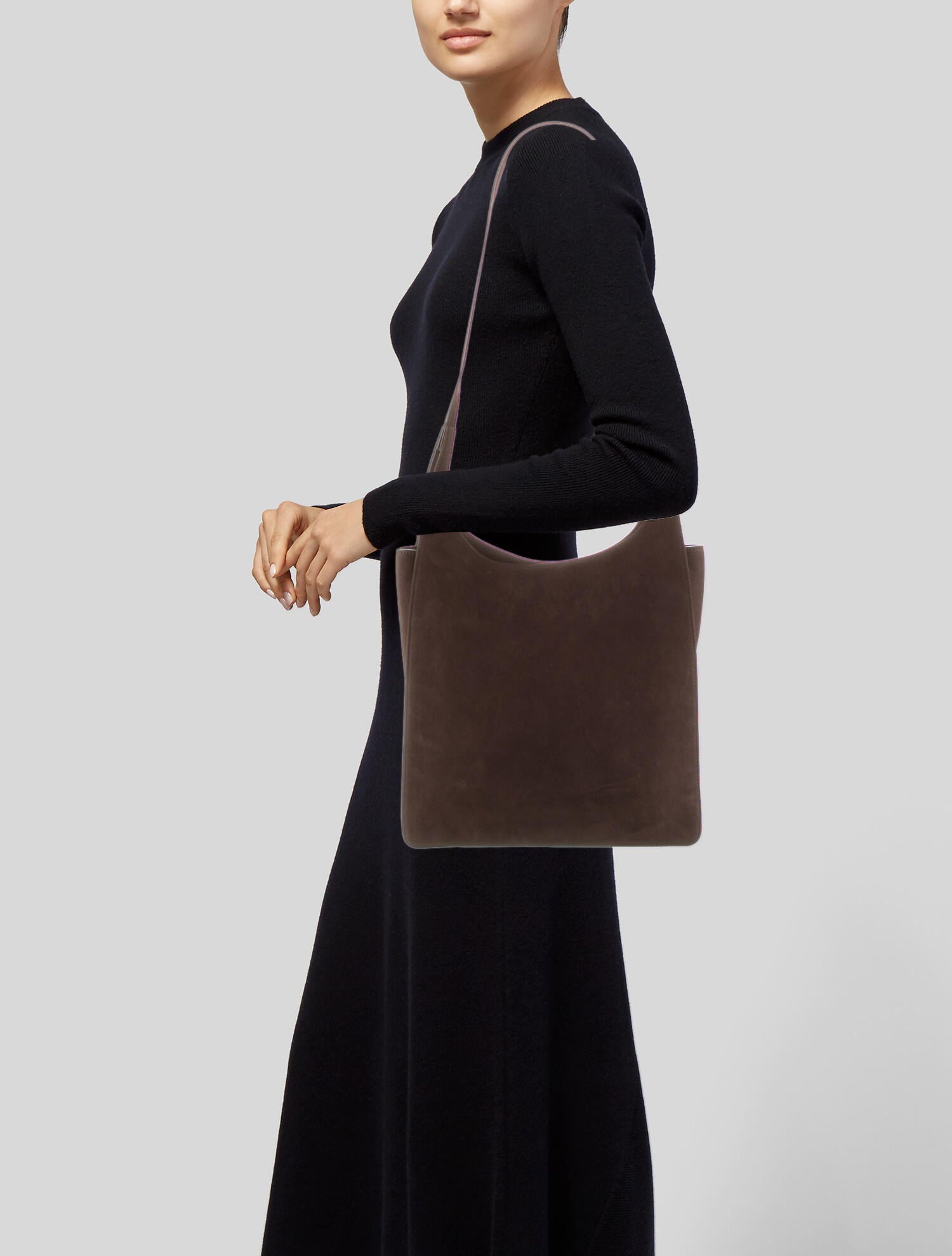 The Row Suede Jules Crossbody Bag - Brown Crossbody Bags, Handbags ...