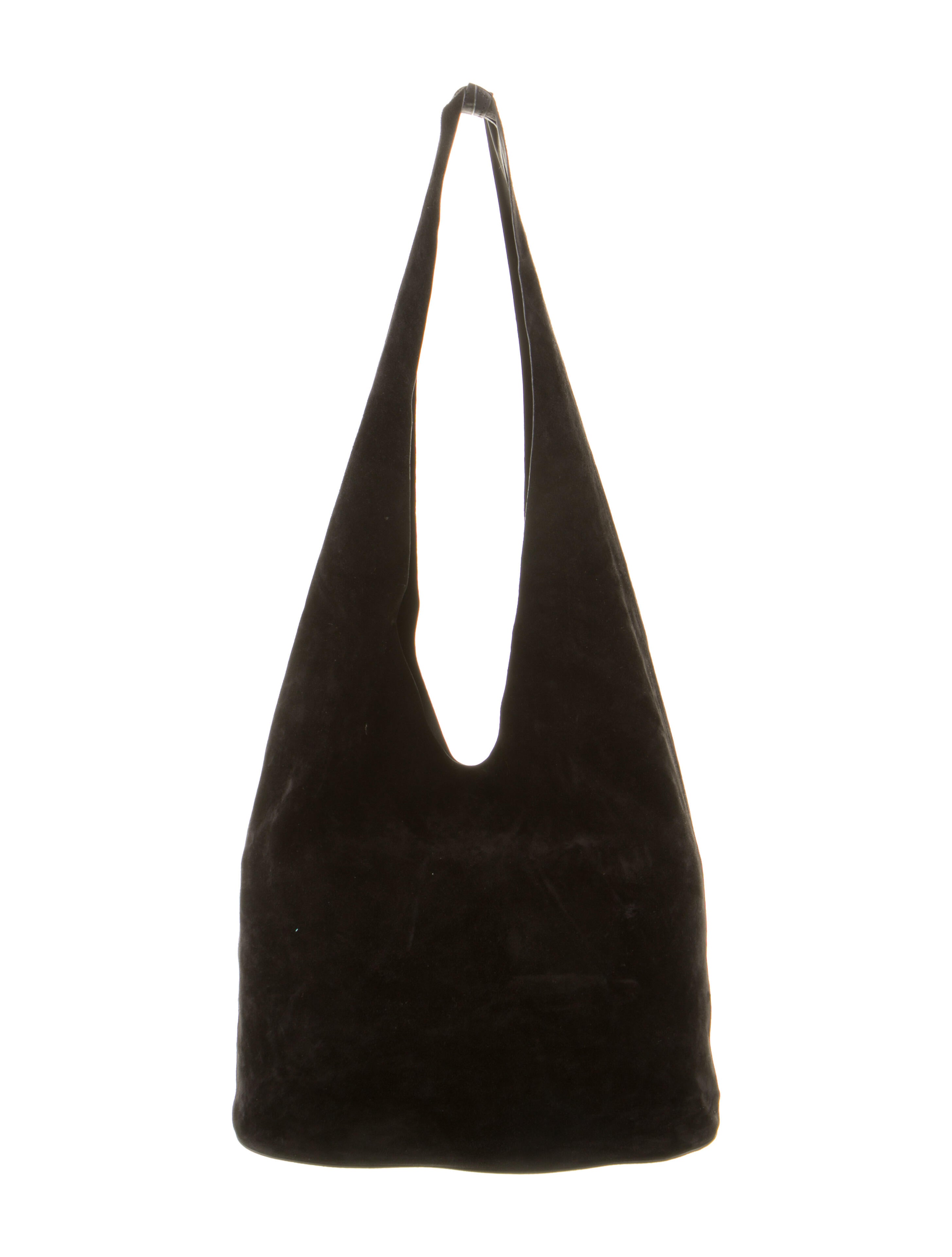 The Row Suede Bindle Three Hobo - Black Hobos, Handbags - THR125566 ...