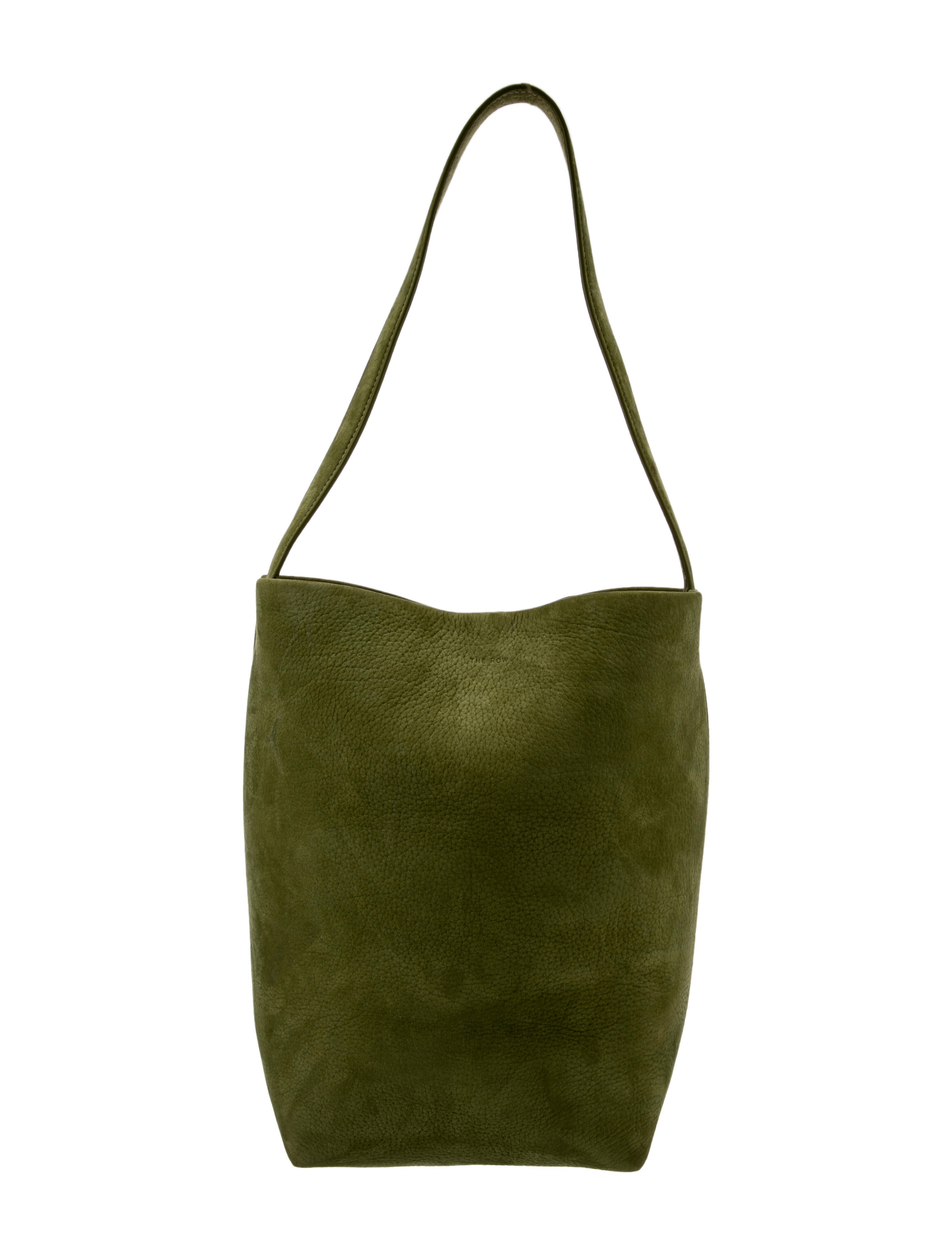 The Row Suede Bucket Bag - Green Bucket Bags, Handbags - THR127430 ...