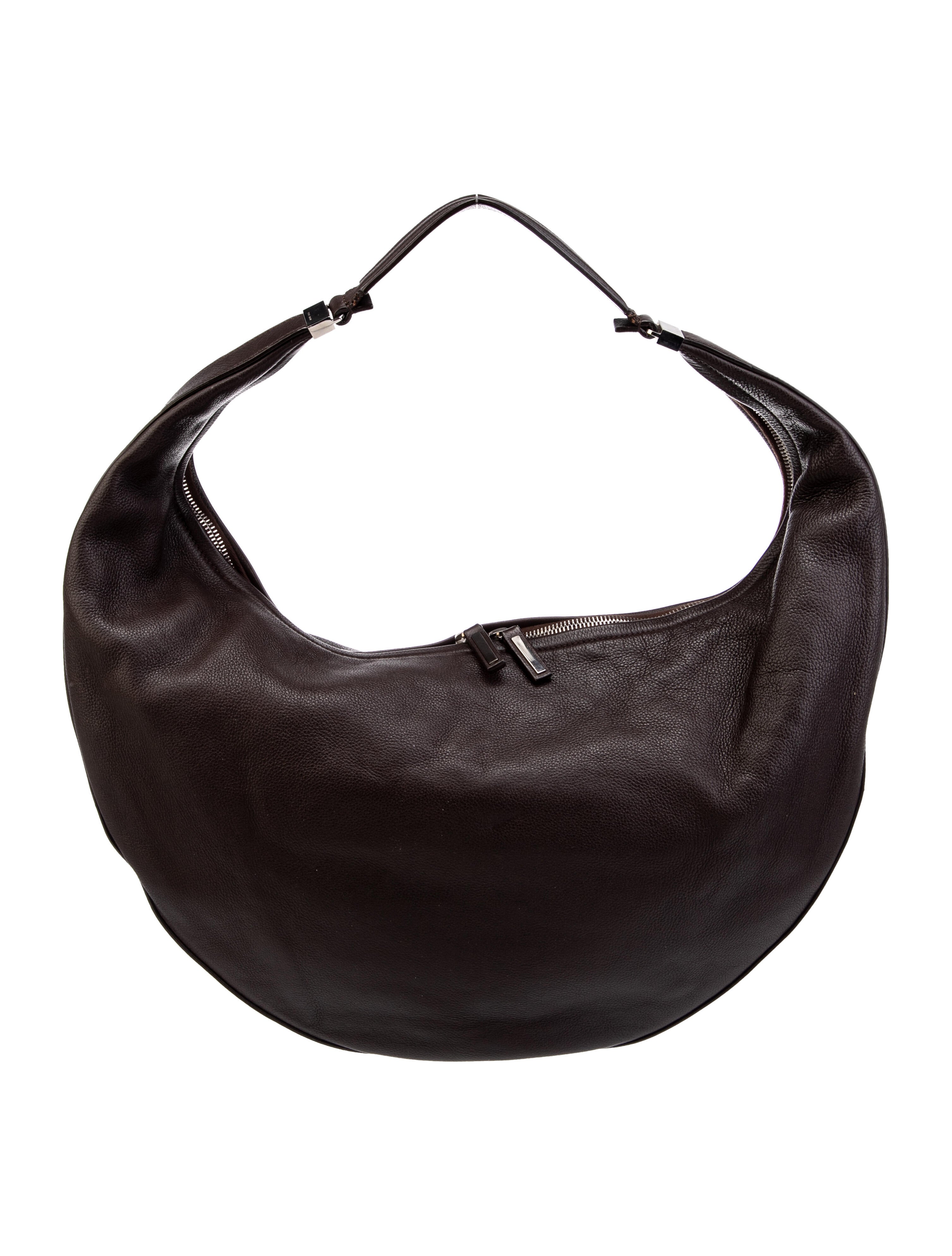 The Row Leather Hobo - Black Hobos, Handbags - THR131046 | The RealReal