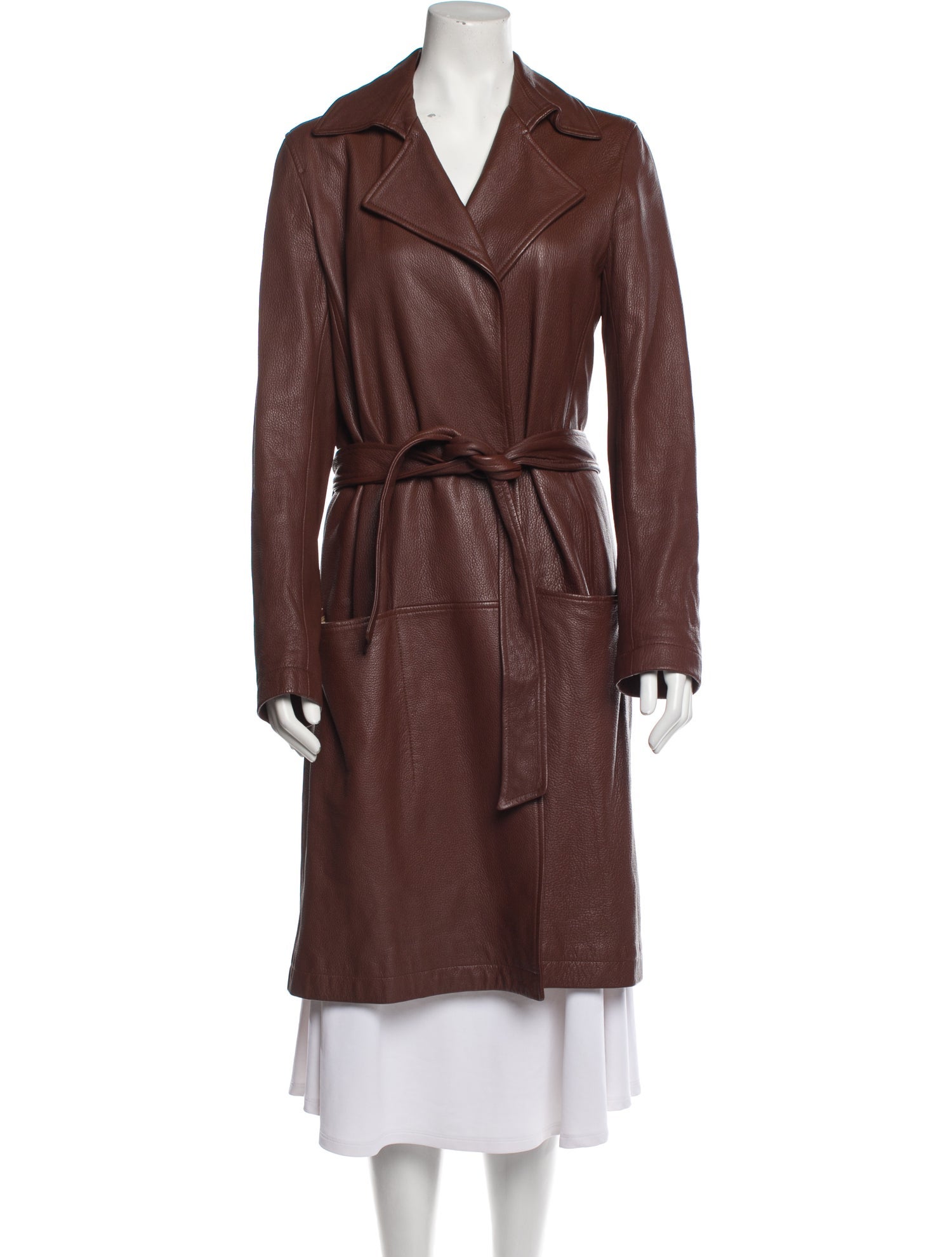 The Row Deer Fur Coat - Burgundy Coats, Clothing - THR135992 | The RealReal