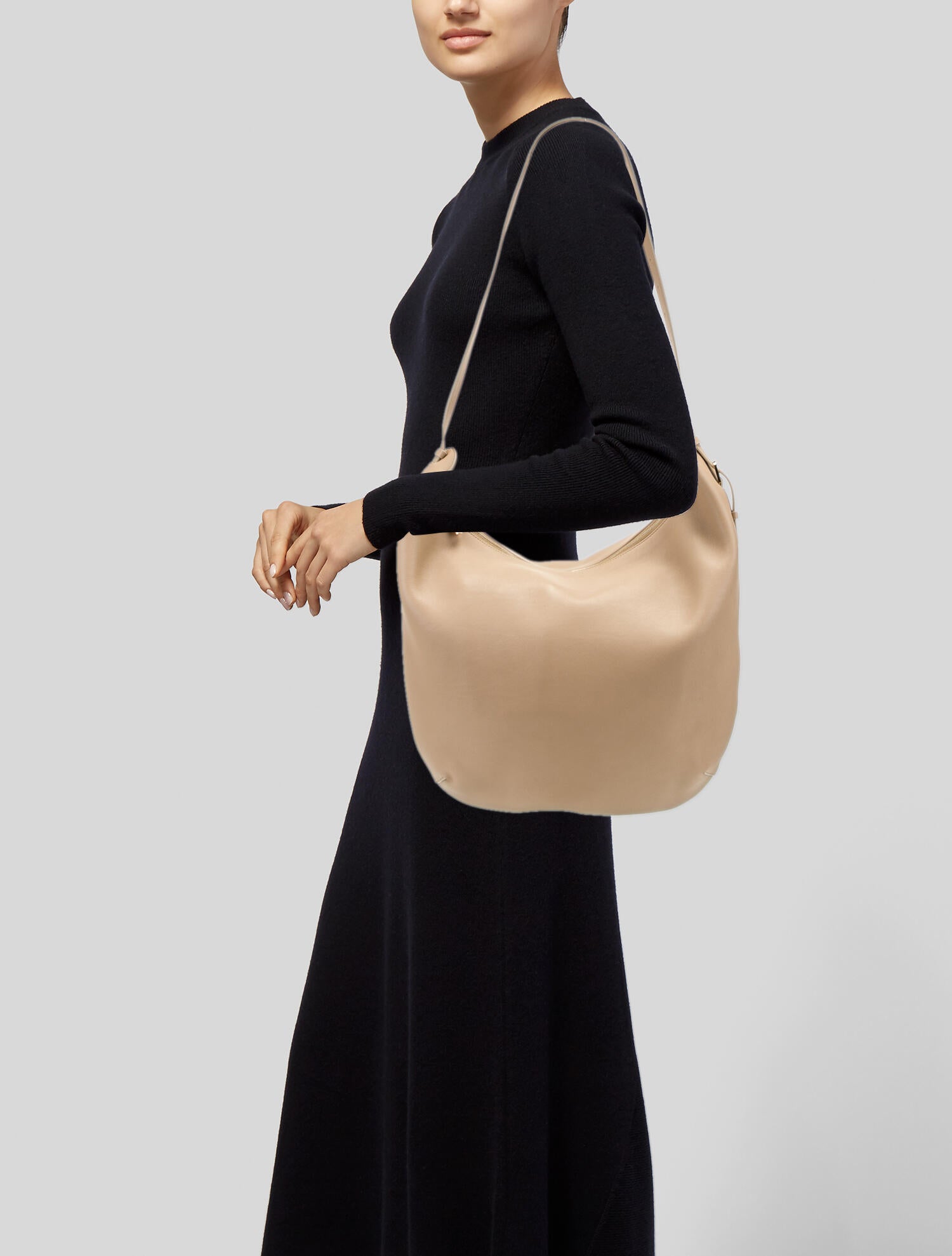The Row Leather Allie Hobo - Neutrals Hobos, Handbags - THR136919 | The ...