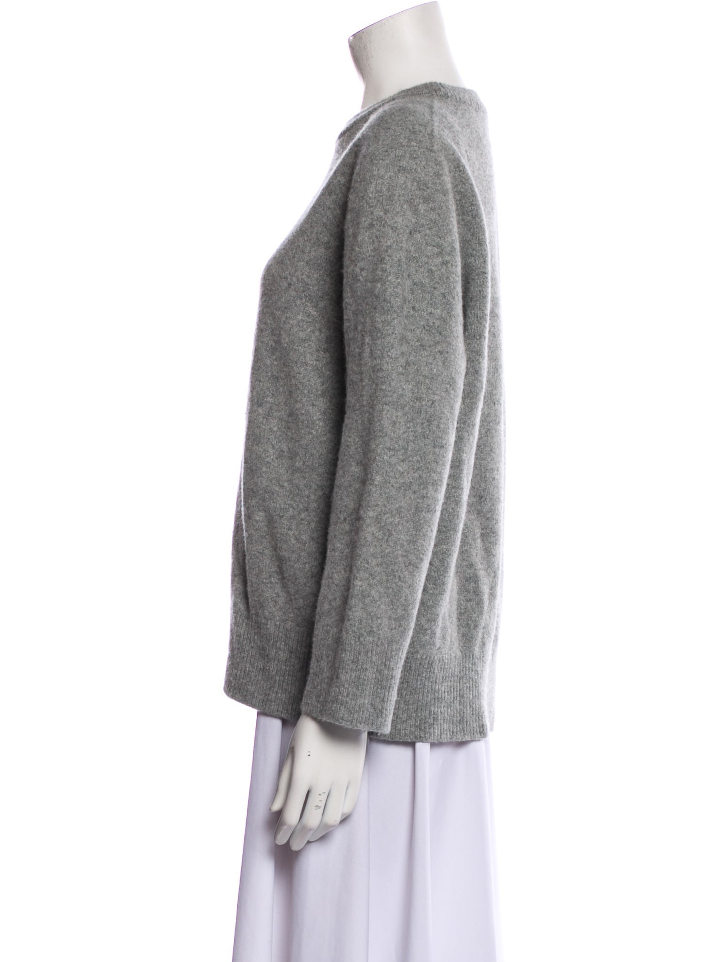 The Row Crew Neck Sweater - Grey Knitwear, Clothing - THR138114 | The ...