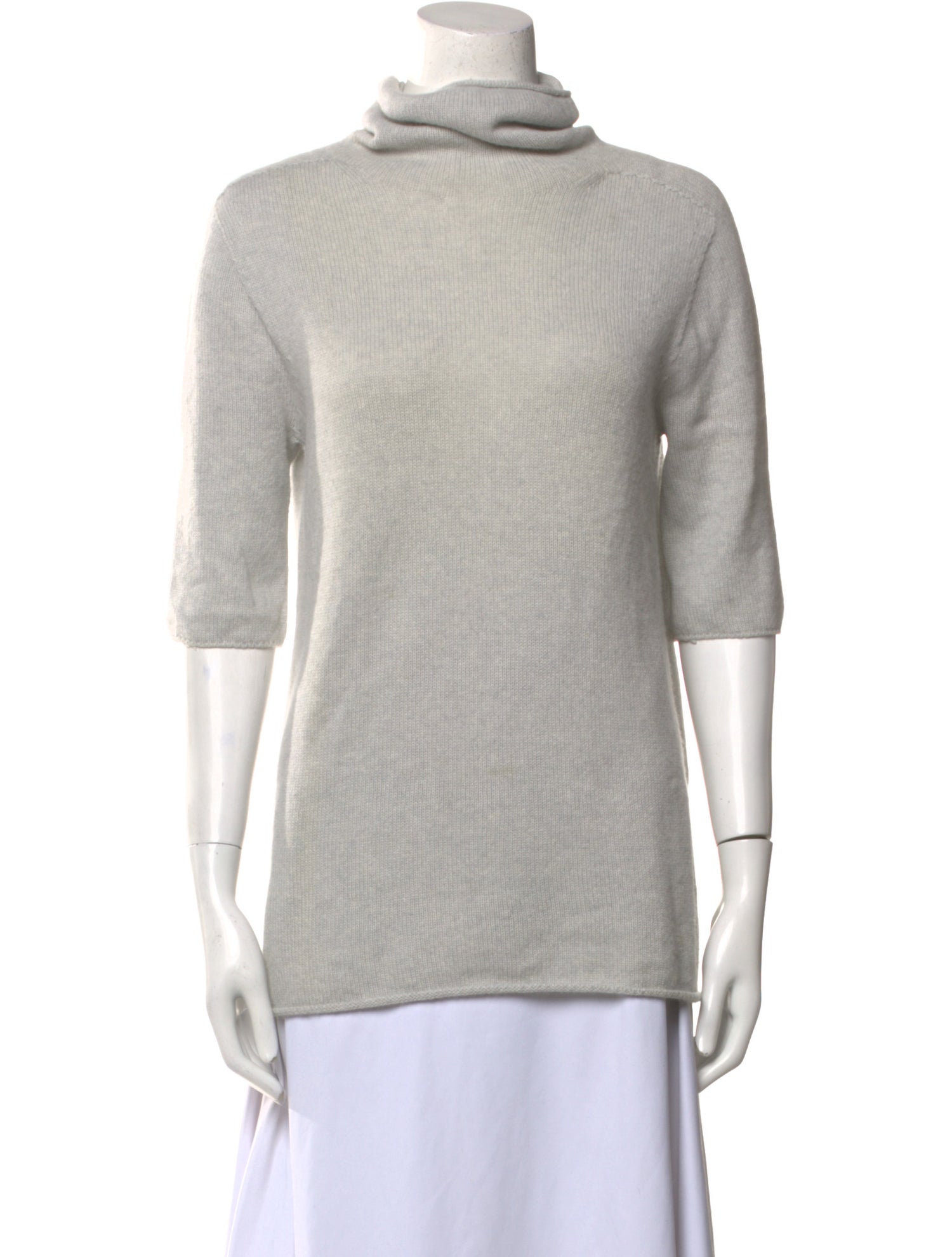 The Row Cashmere Turtleneck Sweater - Grey Knitwear, Clothing ...