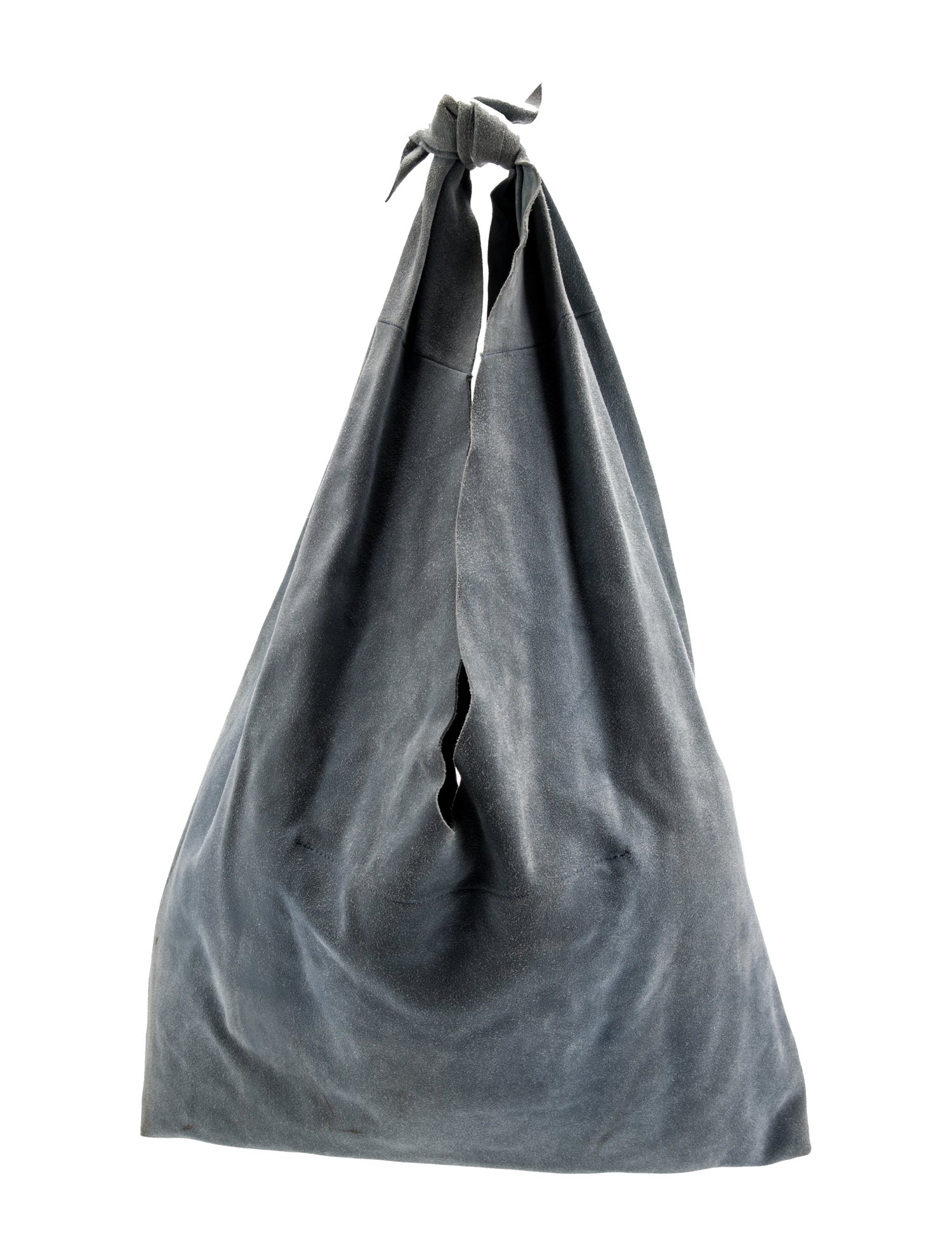 The Row Large Suede Bindle Bag - Blue Hobos, Handbags - THR140343 | The ...