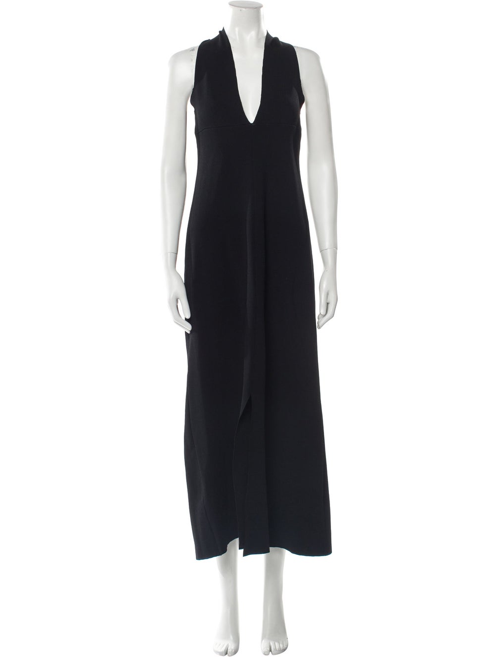 The Row V-Neck Long Dress - Black Dresses, Clothing - THR142175 | The ...