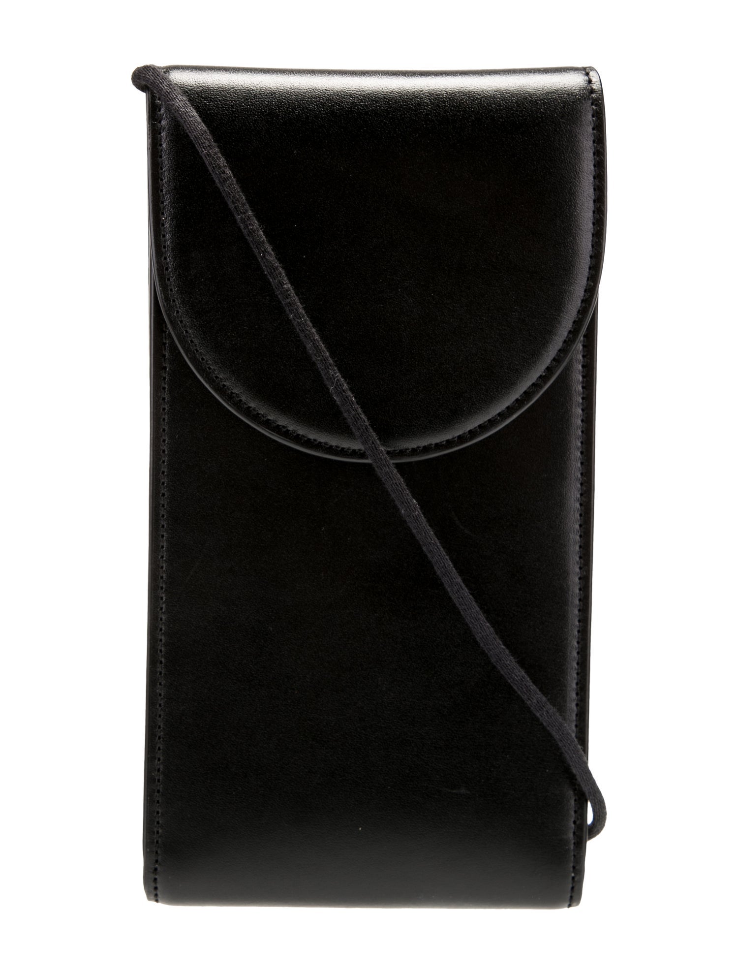 The Row Leather Vertical Phone Case - Black Crossbody Bags, Handbags ...