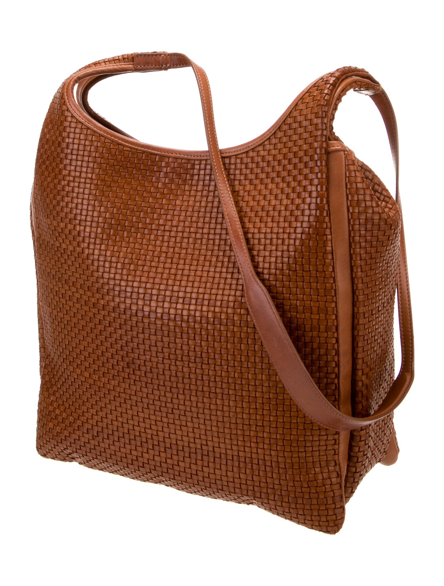 The Row Woven Leather Jules Shoulder Bag - Brown Shoulder Bags ...