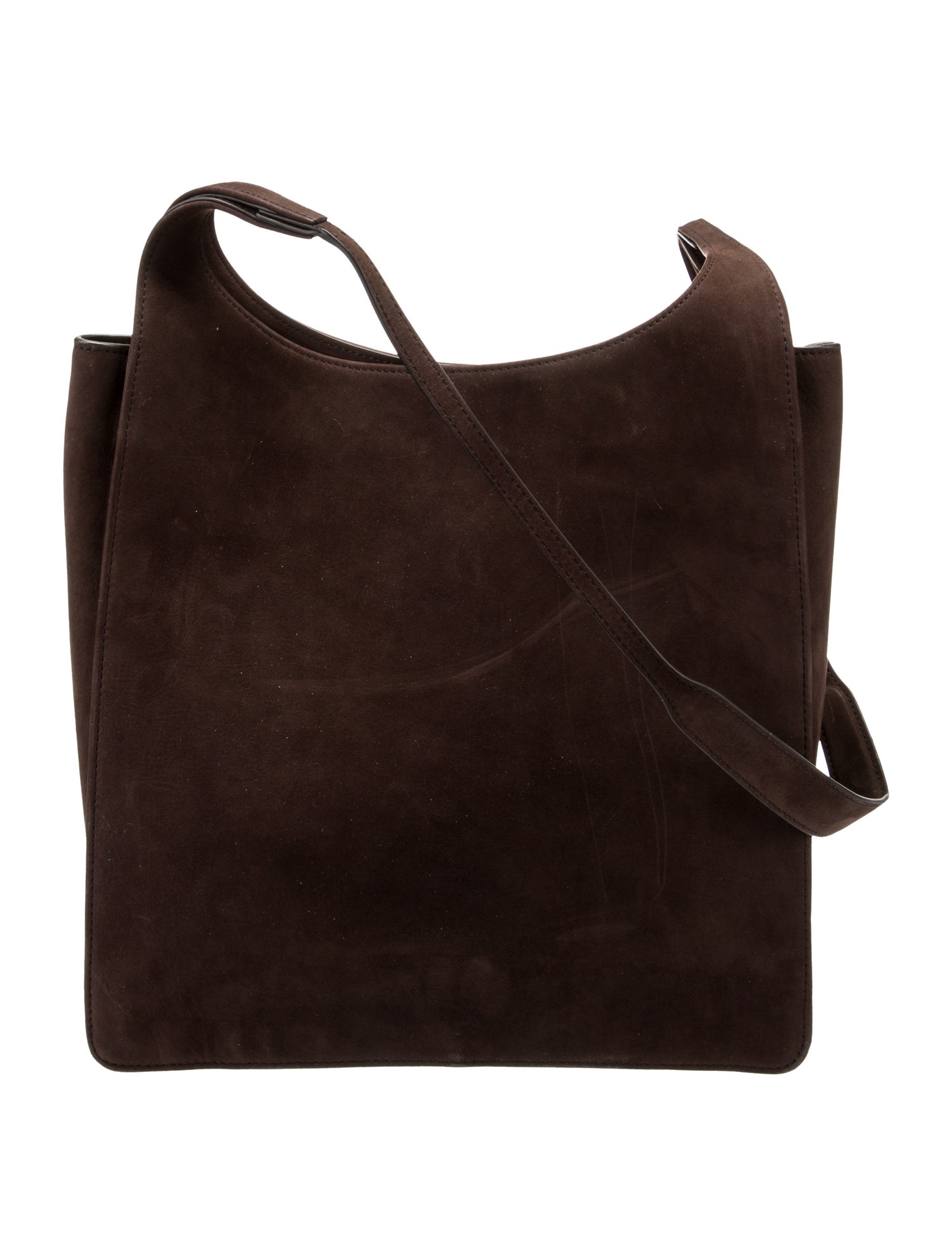 The Row Suede Jules Tote - Brown Shoulder Bags, Handbags - THR144381 ...