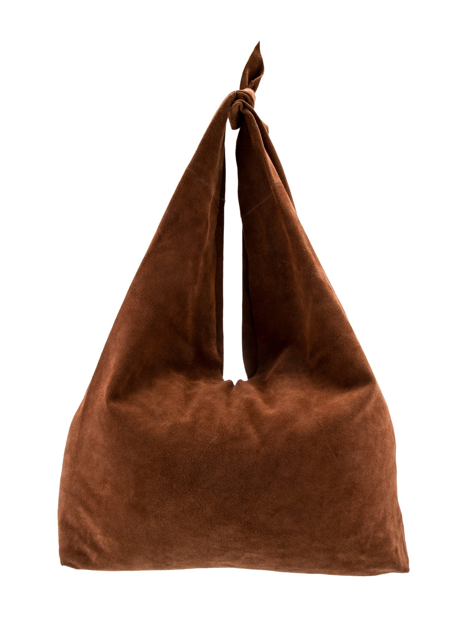 The Row Large Suede Bindle Bag - Hobos, Handbags | The RealReal