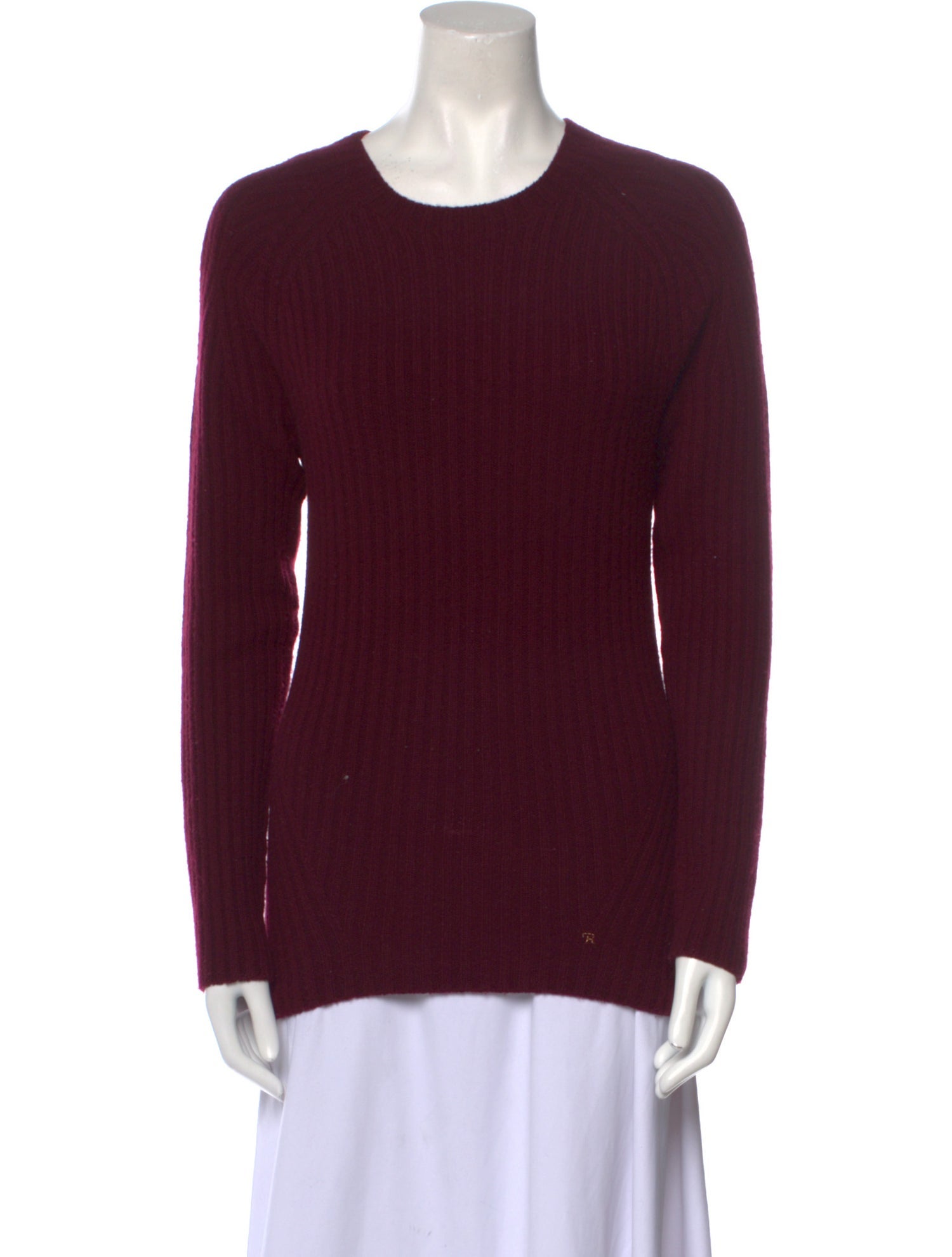 The Row Crew Neck Sweater - Burgundy Knitwear, Clothing - THR147814 ...
