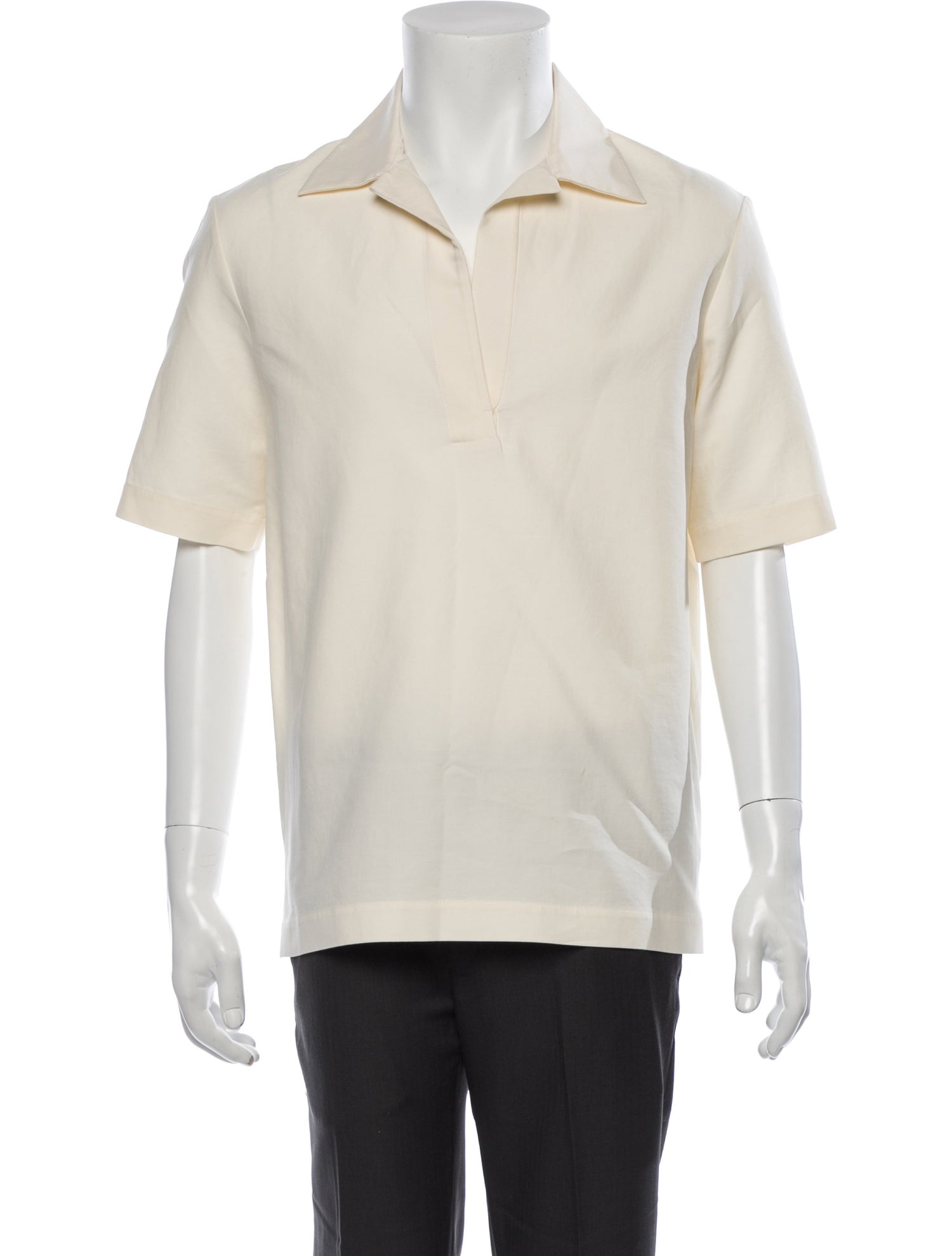 The Row Collar Short Sleeve Polo Shirt - Neutrals Polos, Clothing ...