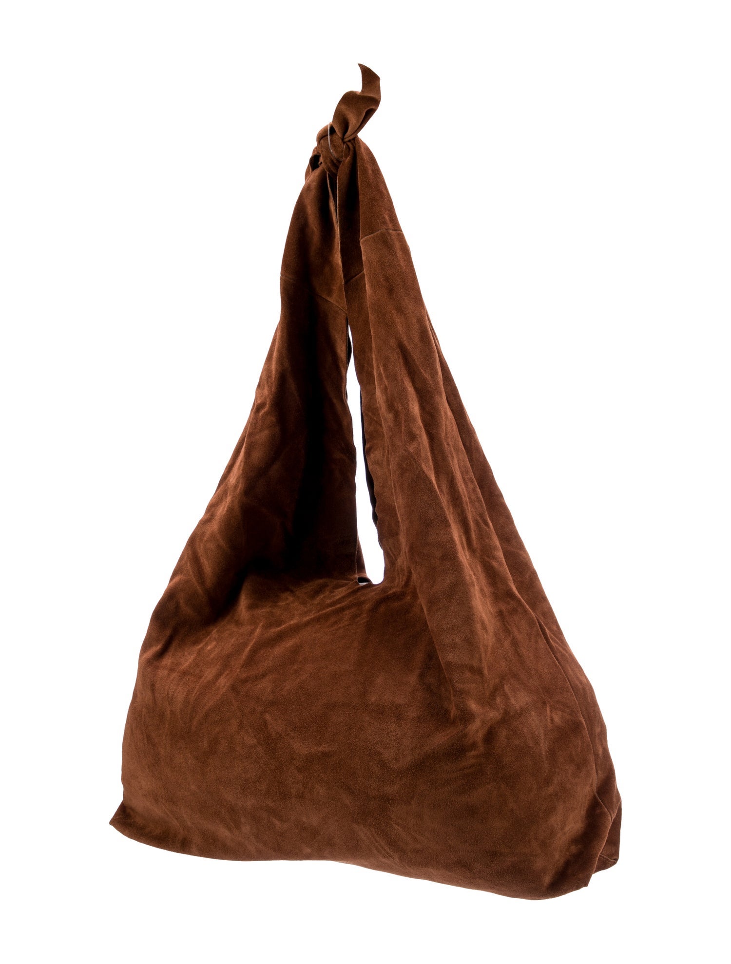 The Row Large Suede Bindle Bag - Hobos, Handbags | The RealReal
