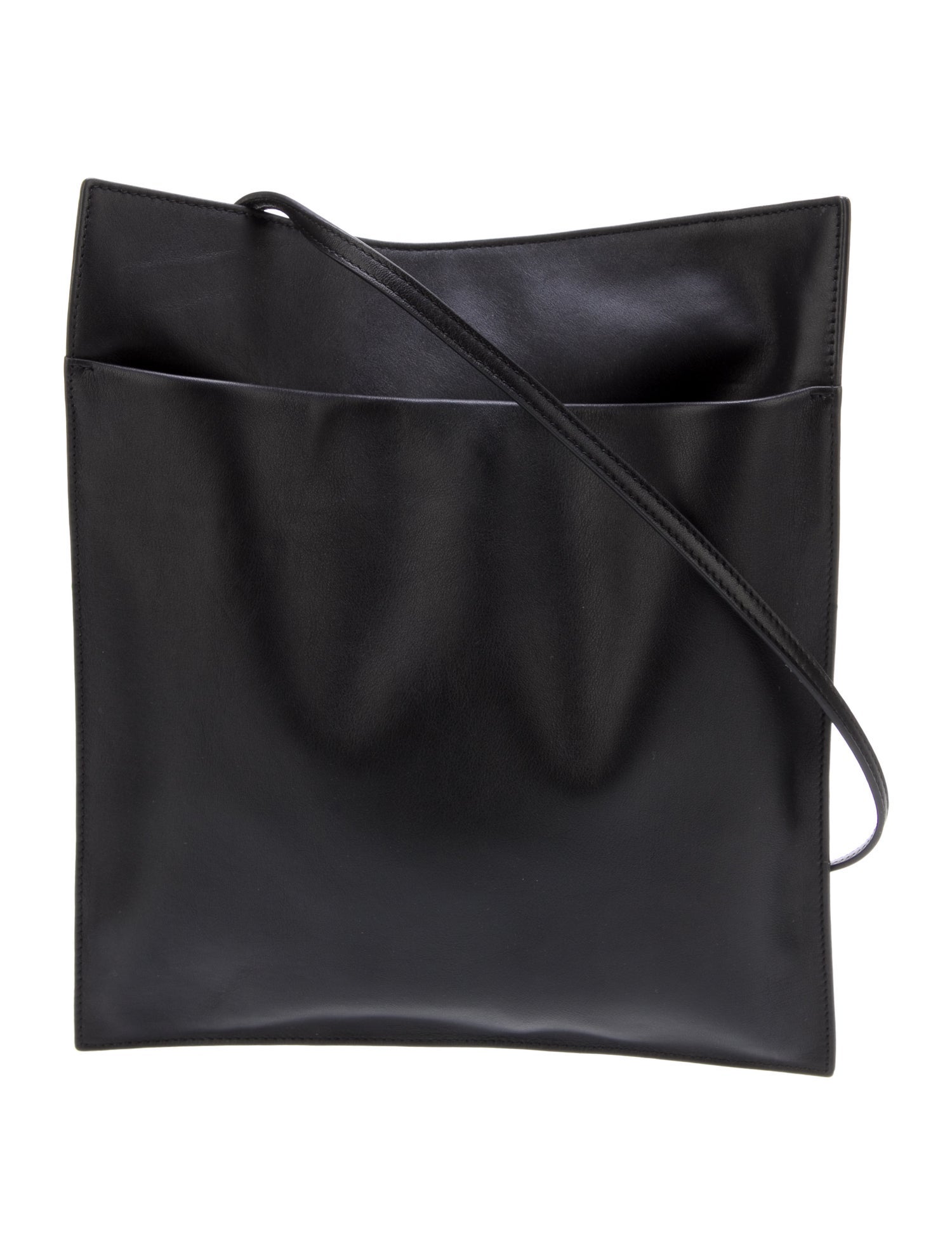 The Row Leather Large Pocket Bag - Black Shoulder Bags, Handbags ...