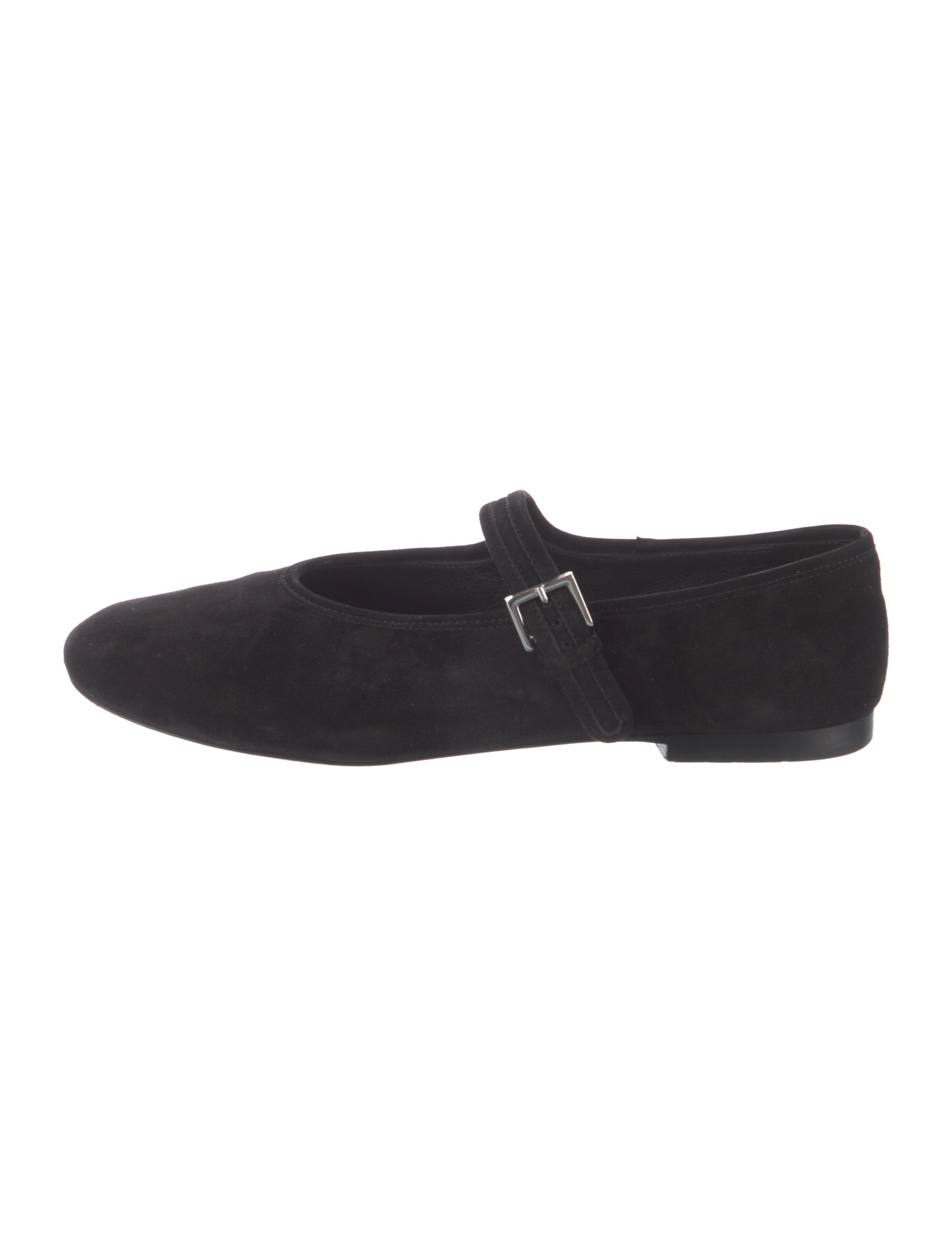 The Row Suede Mary Jane Flats - Black Flats, Shoes - THR161243 | The ...