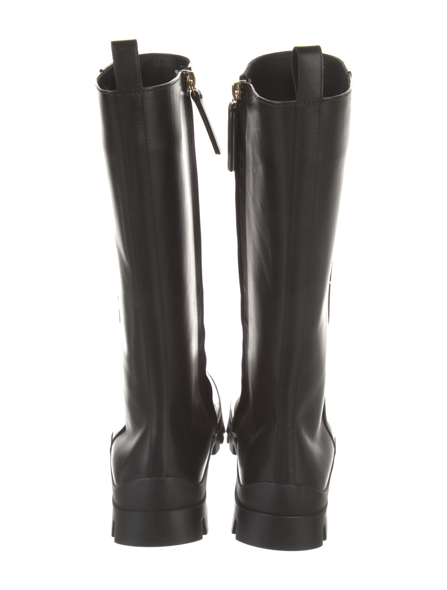 The Row Leather Boots - Black Boots, Shoes - THR162018 | The RealReal