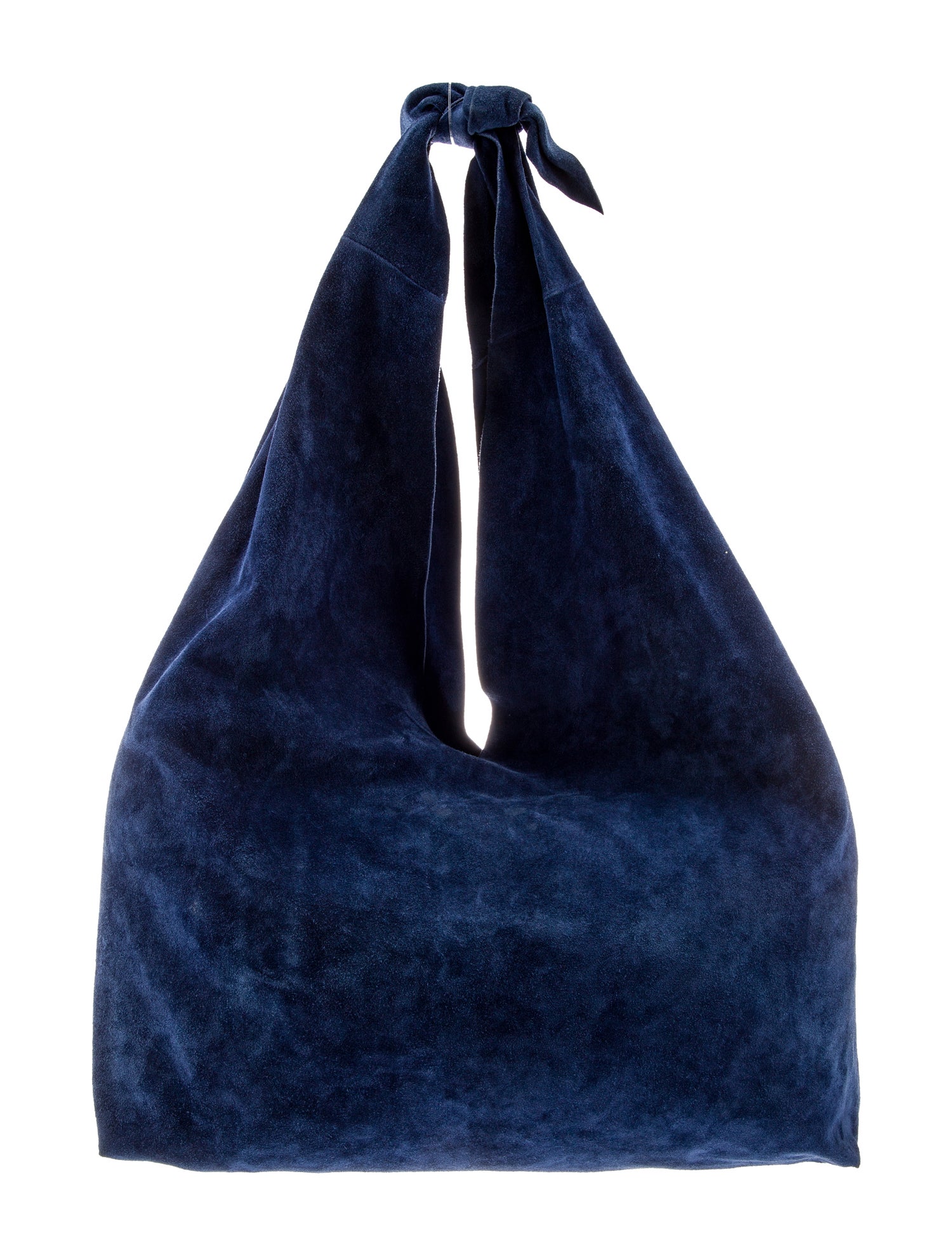 The Row Suede Bindle Bag - Blue Hobos, Handbags - THR163407 | The RealReal