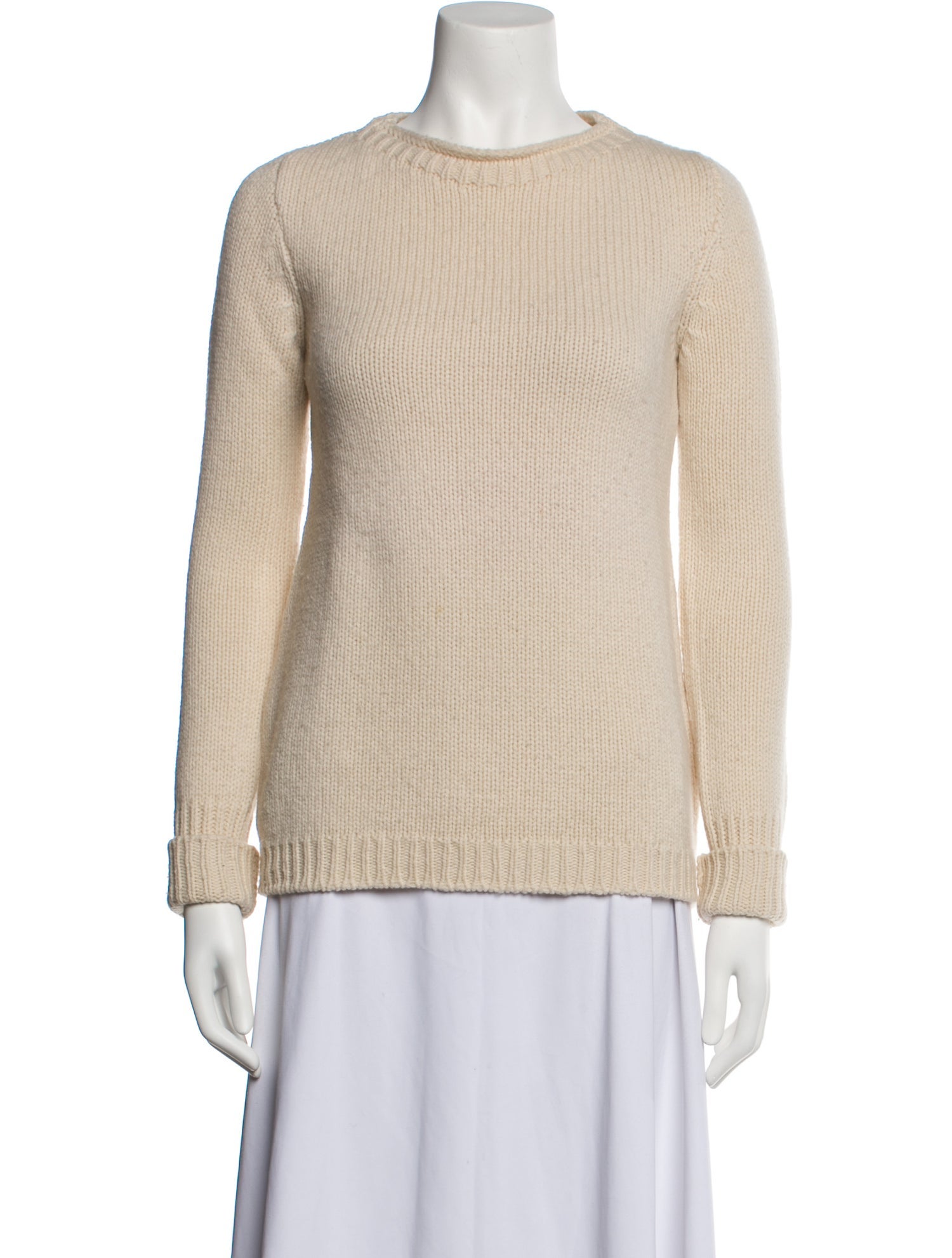 The Row Crew Neck Sweater - Neutrals Knitwear, Clothing - THR164449 ...