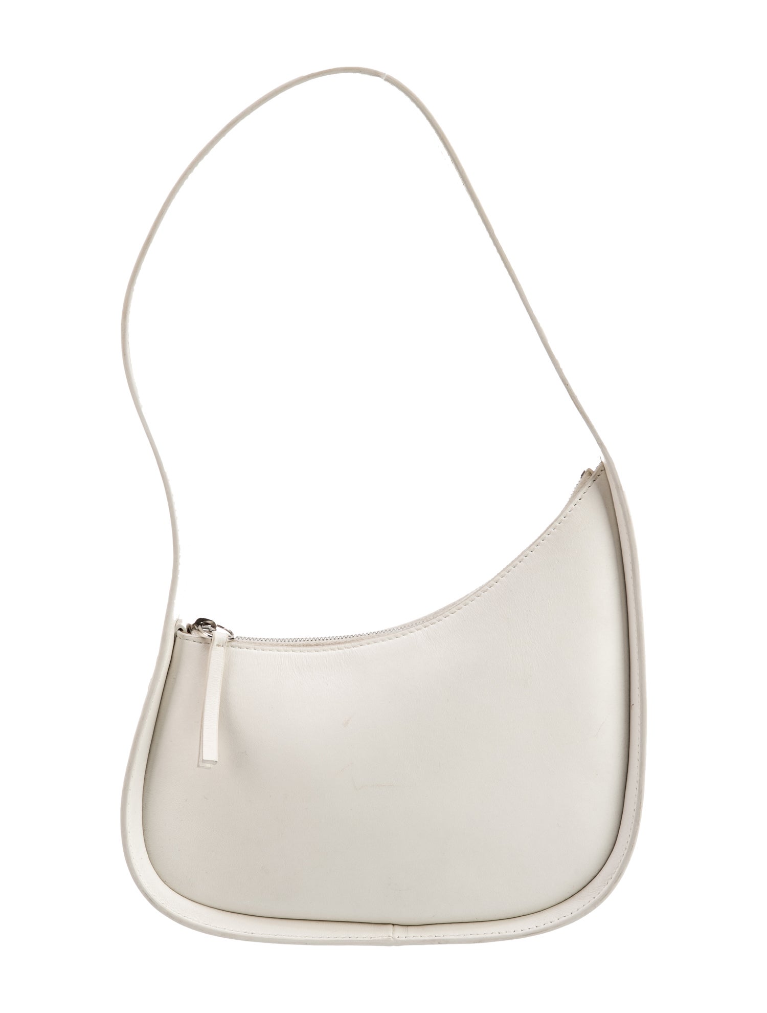 The Row Leather Shoulder Bag - White Shoulder Bags, Handbags ...