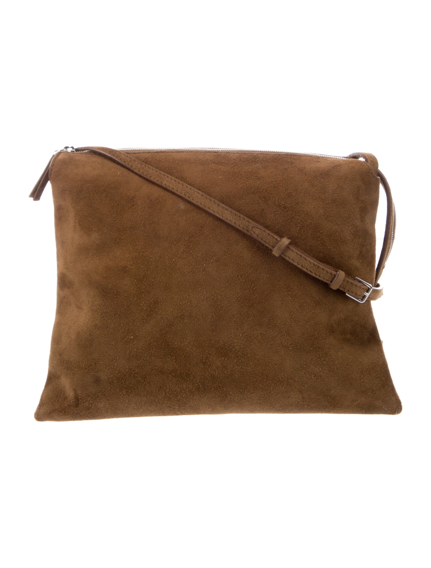 The Row Suede Crossbody Bag - Brown Crossbody Bags, Handbags ...