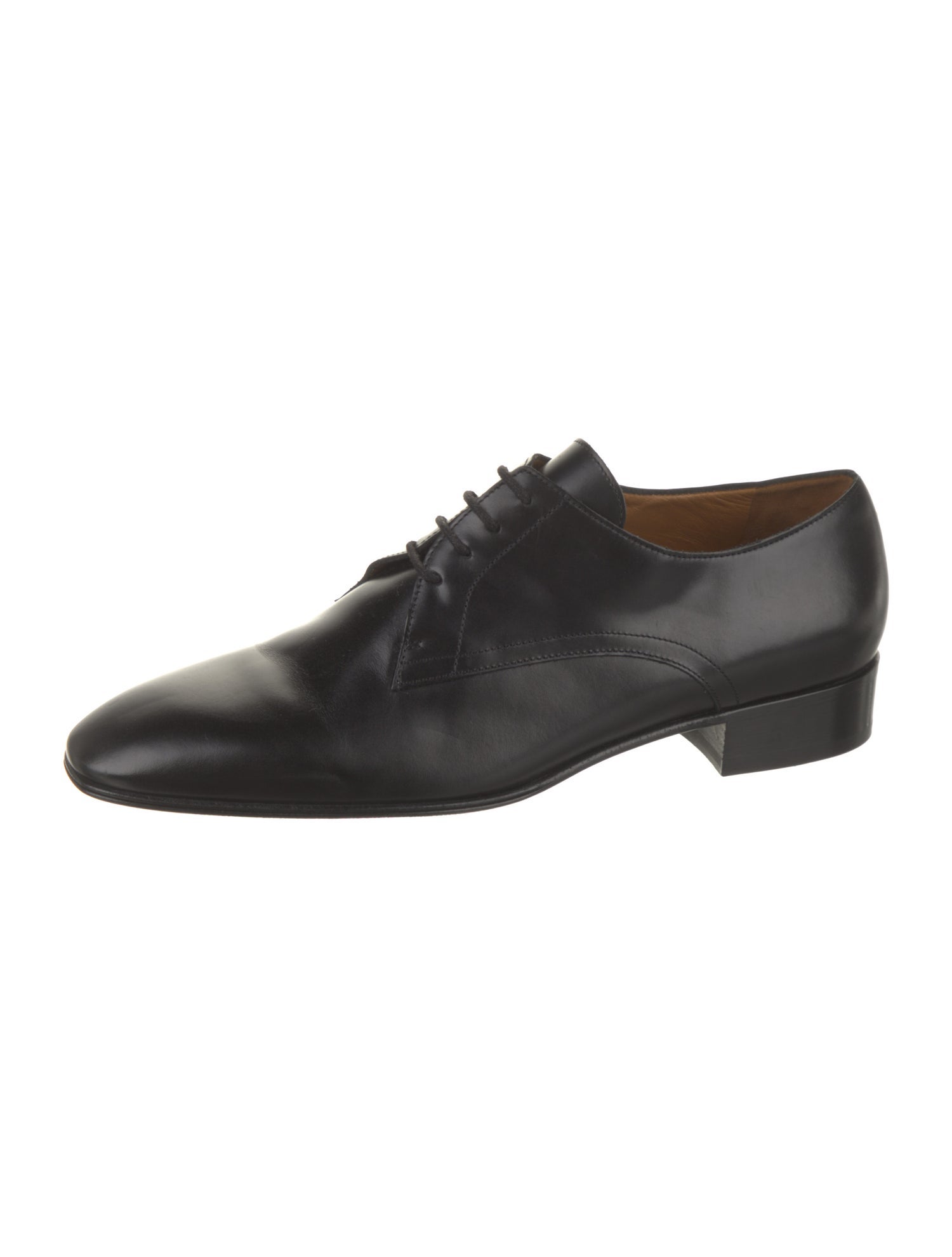 The Row Kay Leather Oxfords - Black Flats, Shoes - THR166894 | The RealReal