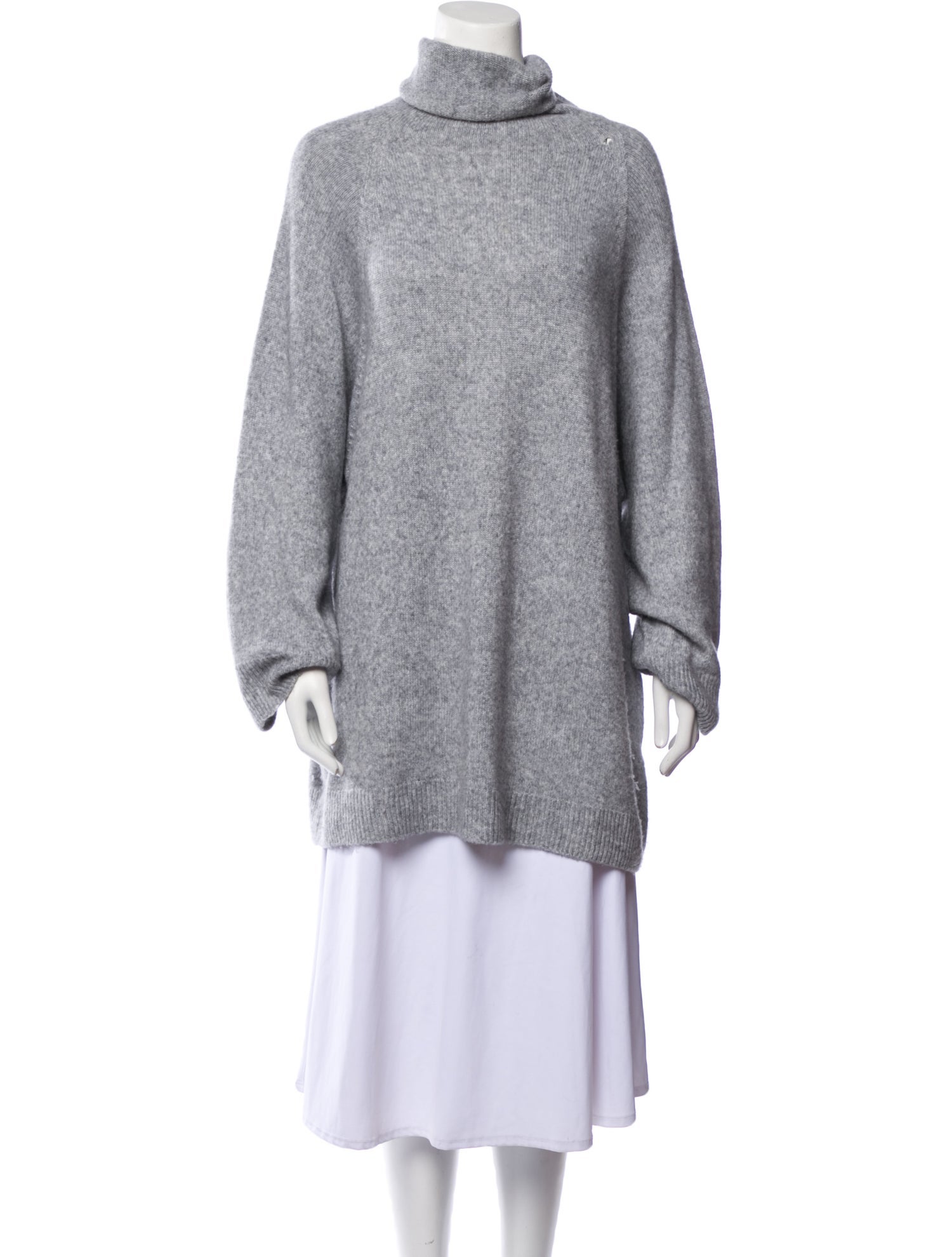 The Row Cashmere Turtleneck Sweater - Grey Knitwear, Clothing ...