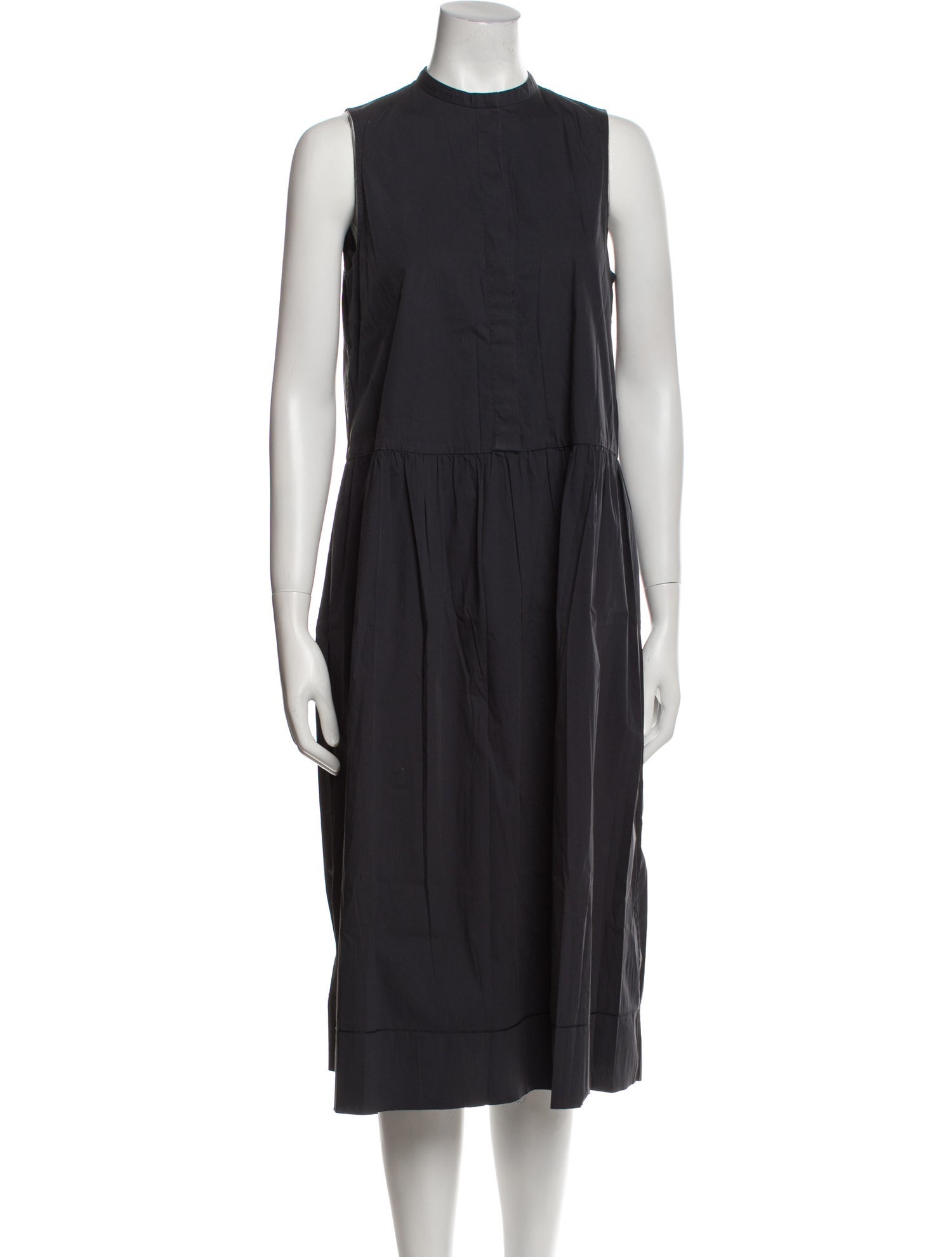 The Row Crew Neck Midi Length Dress - Grey Dresses, Clothing ...