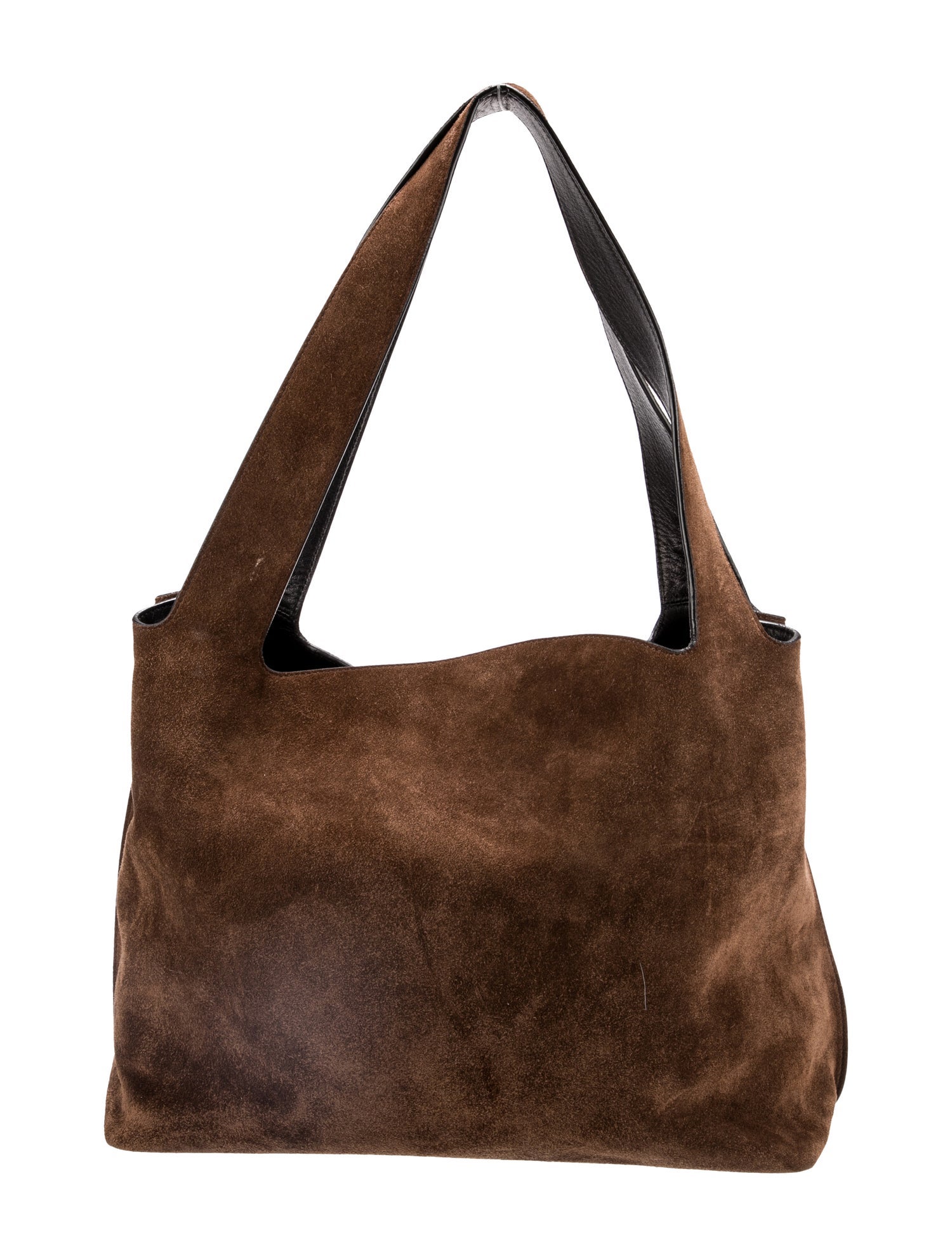 The Row Suede Row Duplex - Brown Shoulder Bags, Handbags - THR169366 ...