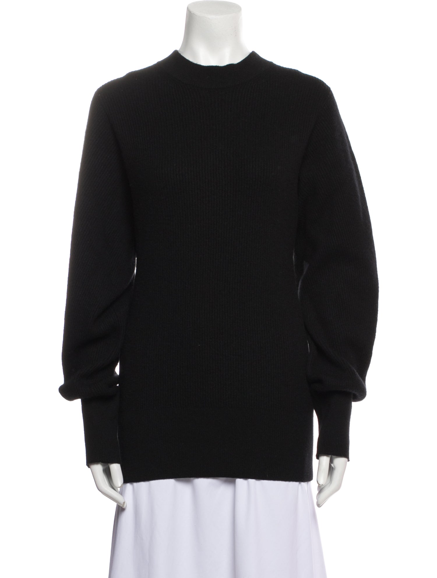 The Row Cashmere Mock Neck Sweater - Black Knitwear, Clothing ...