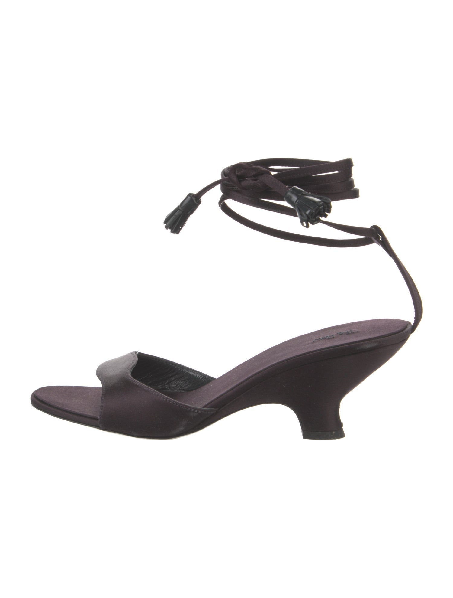 The Row Charlotte Satin Sandals - Purple Sandals, Shoes - THR169981 ...
