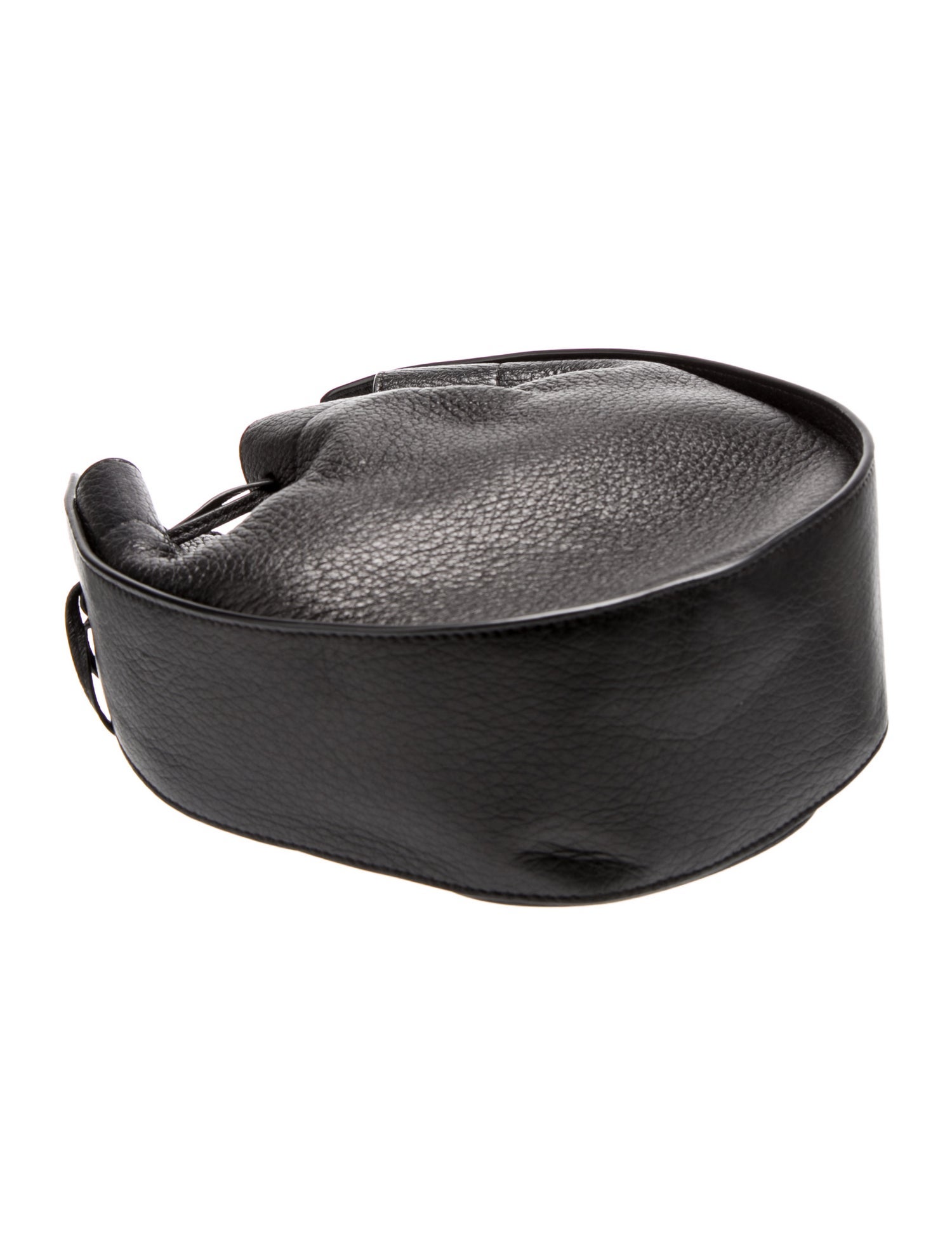 The Row Leather Drawstring Bucket Bag - Black Crossbody Bags, Handbags ...