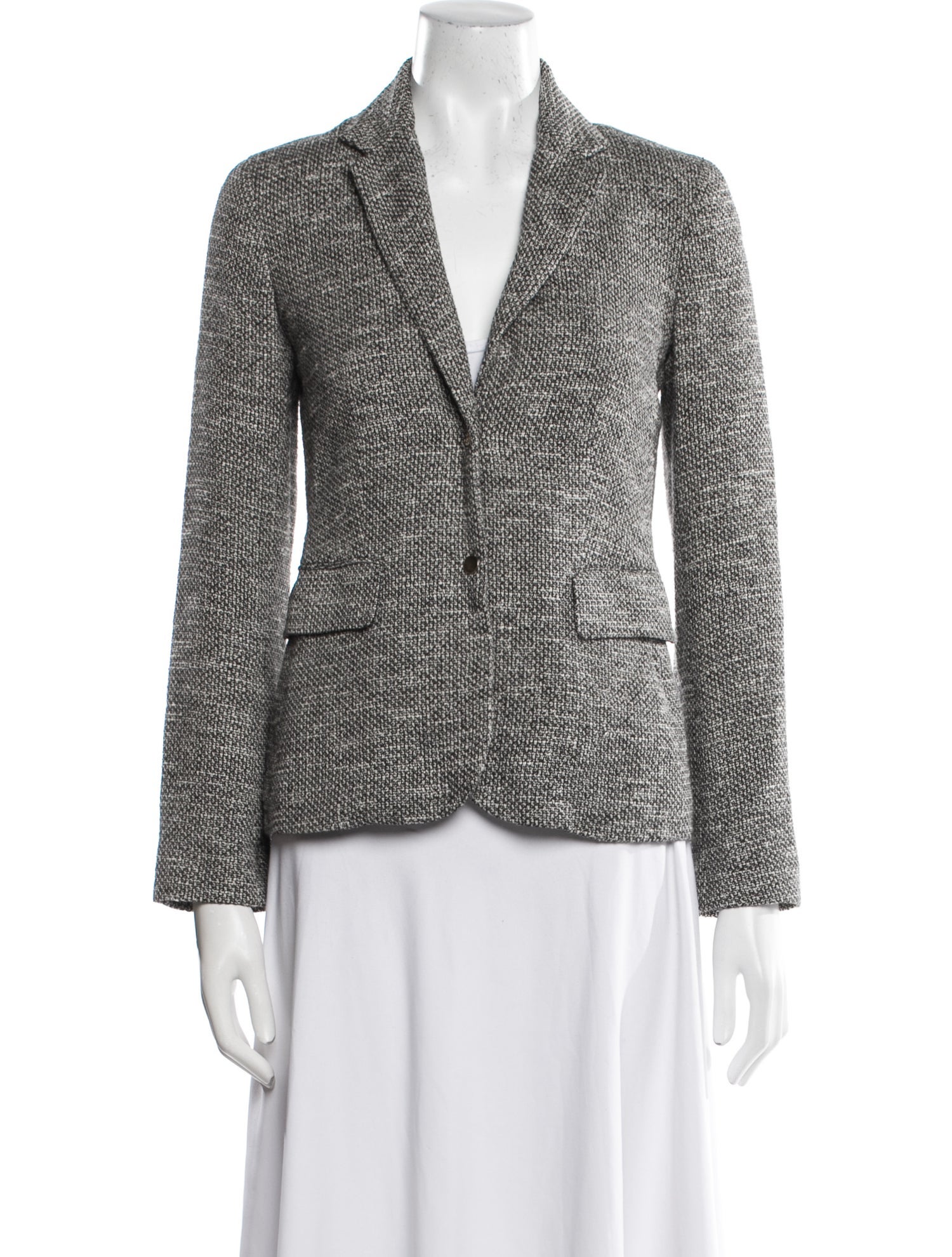 The Row Tweed Pattern Blazer - Black Jackets, Clothing - THR174779 ...
