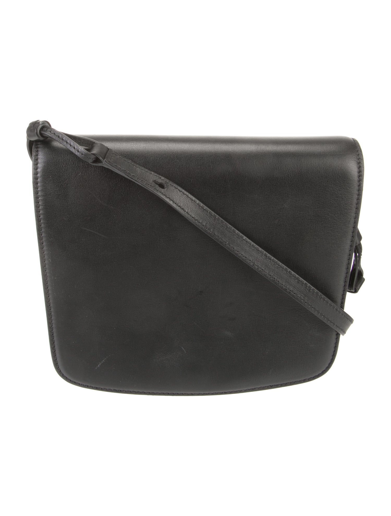 The Row Leather Julien Large - Black Shoulder Bags, Handbags ...