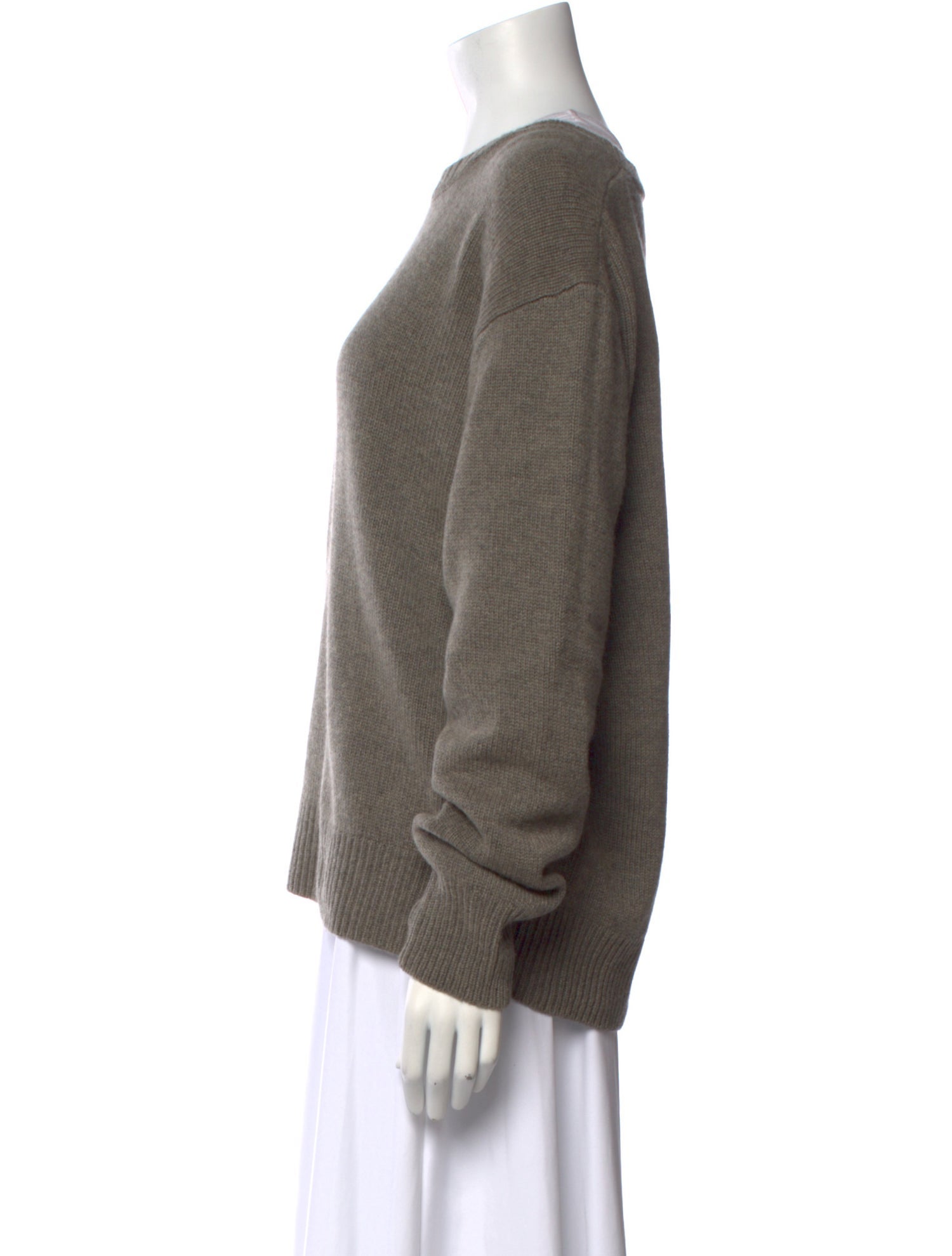 The Row Cashmere Crew Neck Sweater w/ Tags - Grey Knitwear, Clothing ...