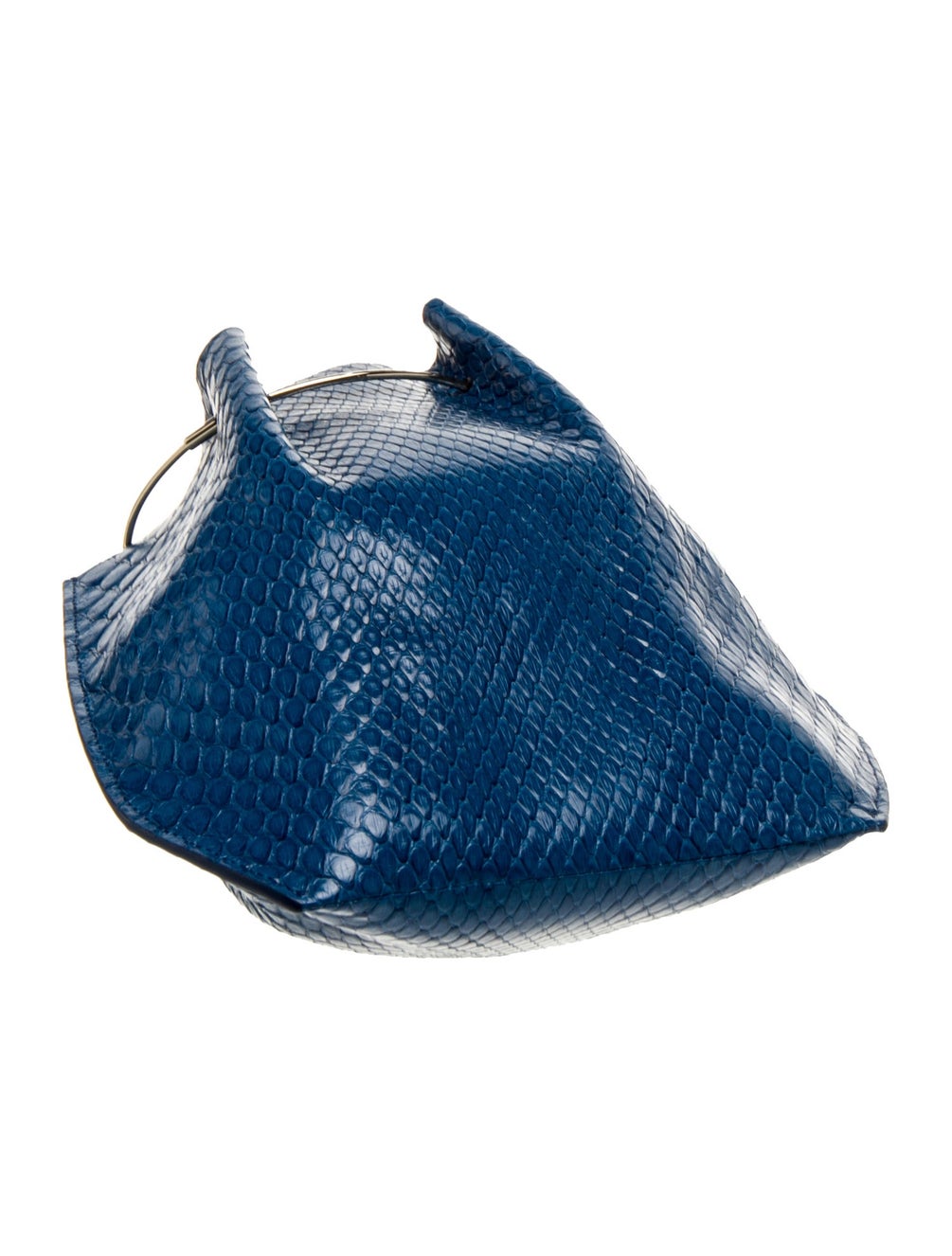 The Row Python Flat Circle Micro - Blue Handle Bags, Handbags ...