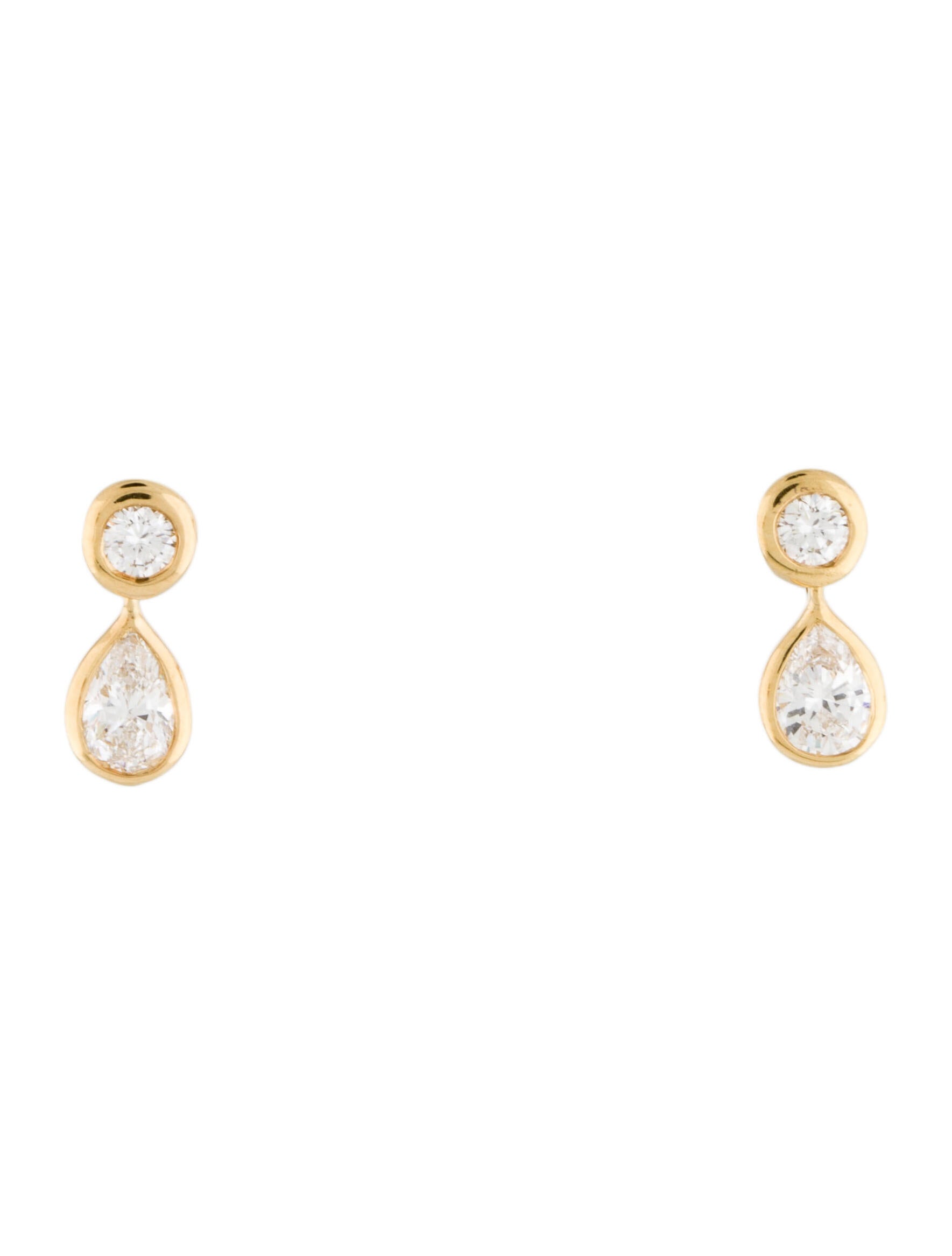 Sydney Evan 14K Diamond Marquise Evil Eye Drop Earrings - 14K Yellow ...