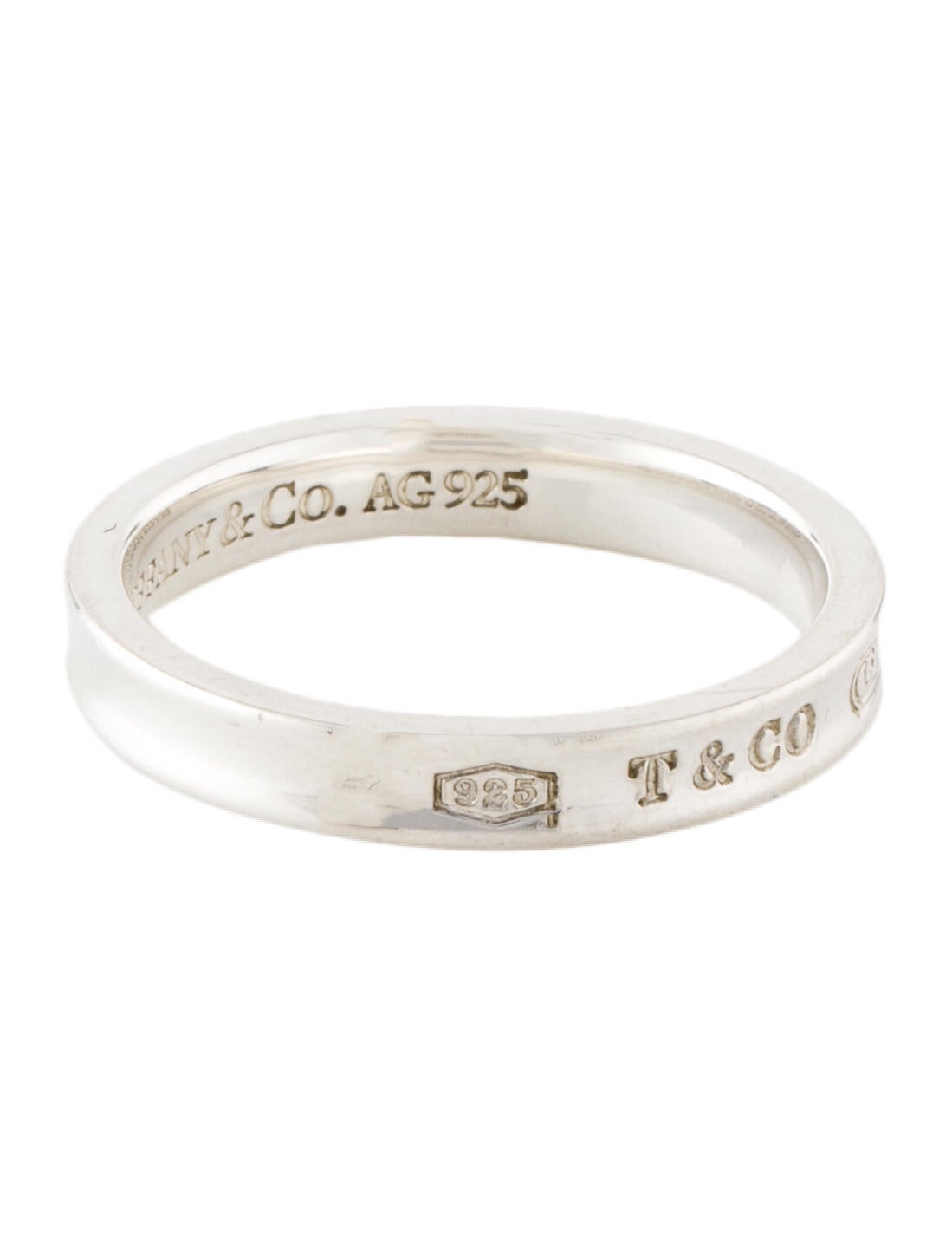 Tiffany & Co. 1837 Narrow Band - Sterling Silver Band, Rings - TIF193110 | The RealReal