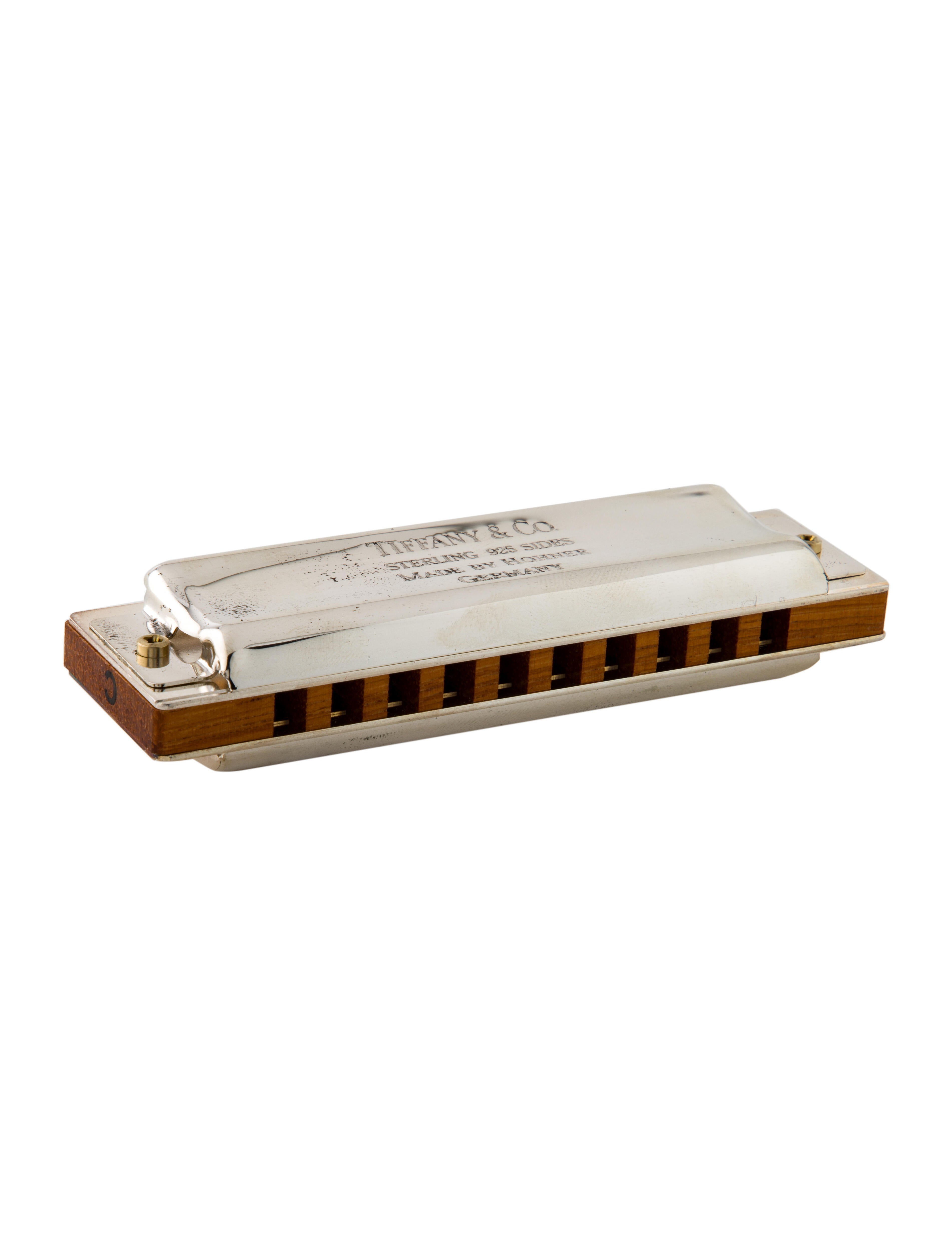 Tiffany & Co. Hohner Sterling Silver Harmonica - Silver Decorative ...