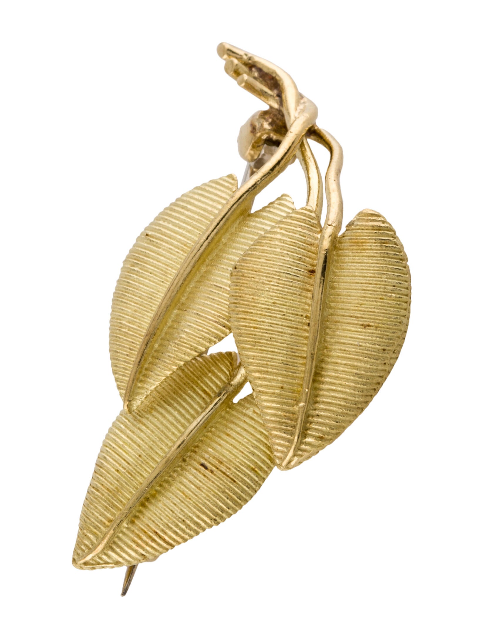 Tiffany & Co. Vintage 18K Leaf Brooch - Pin, Brooches - TIF212938 | The ...