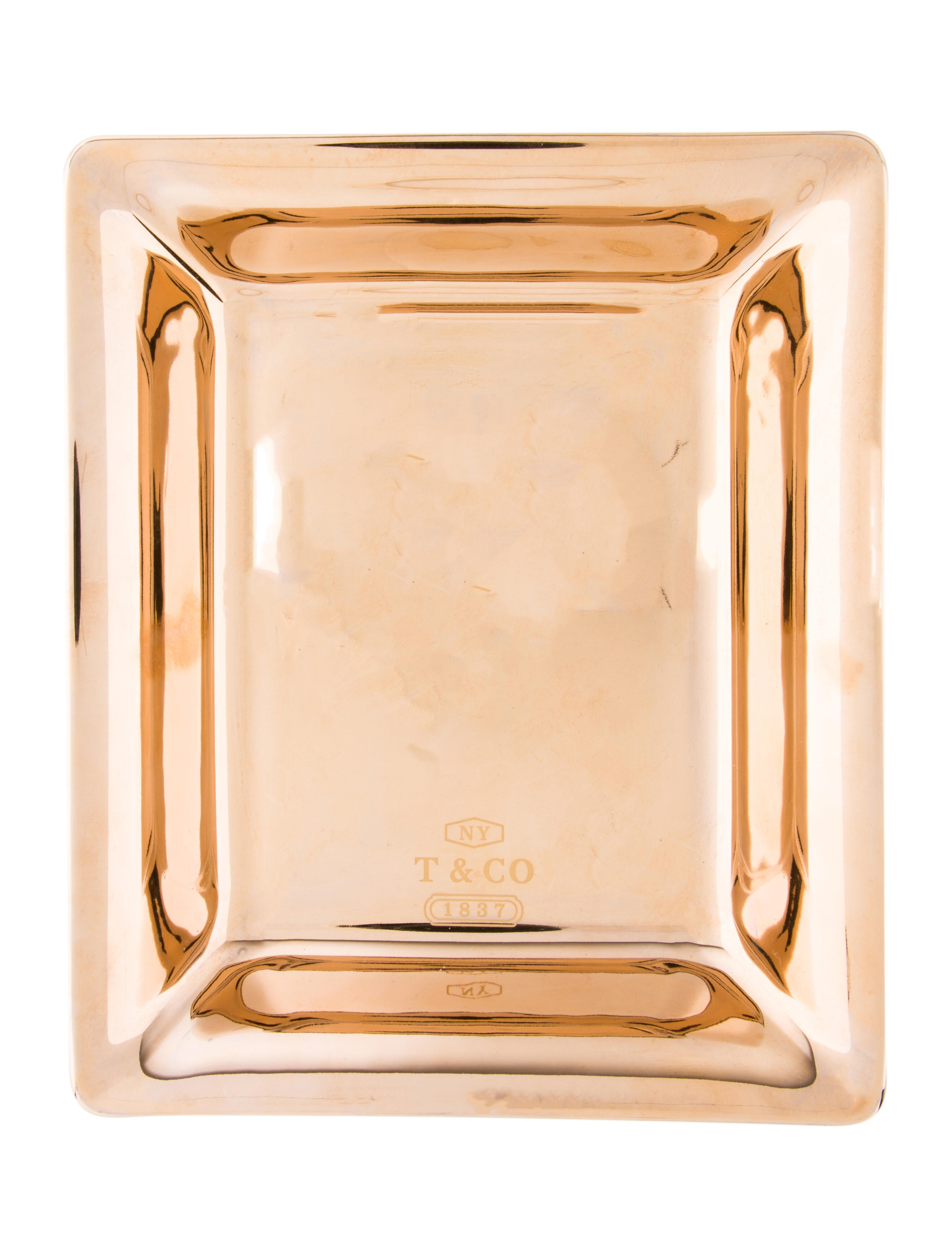 Tiffany & Co. Tiffany & Co. Metallic Vide Poche Catchall Tray - Gold ...