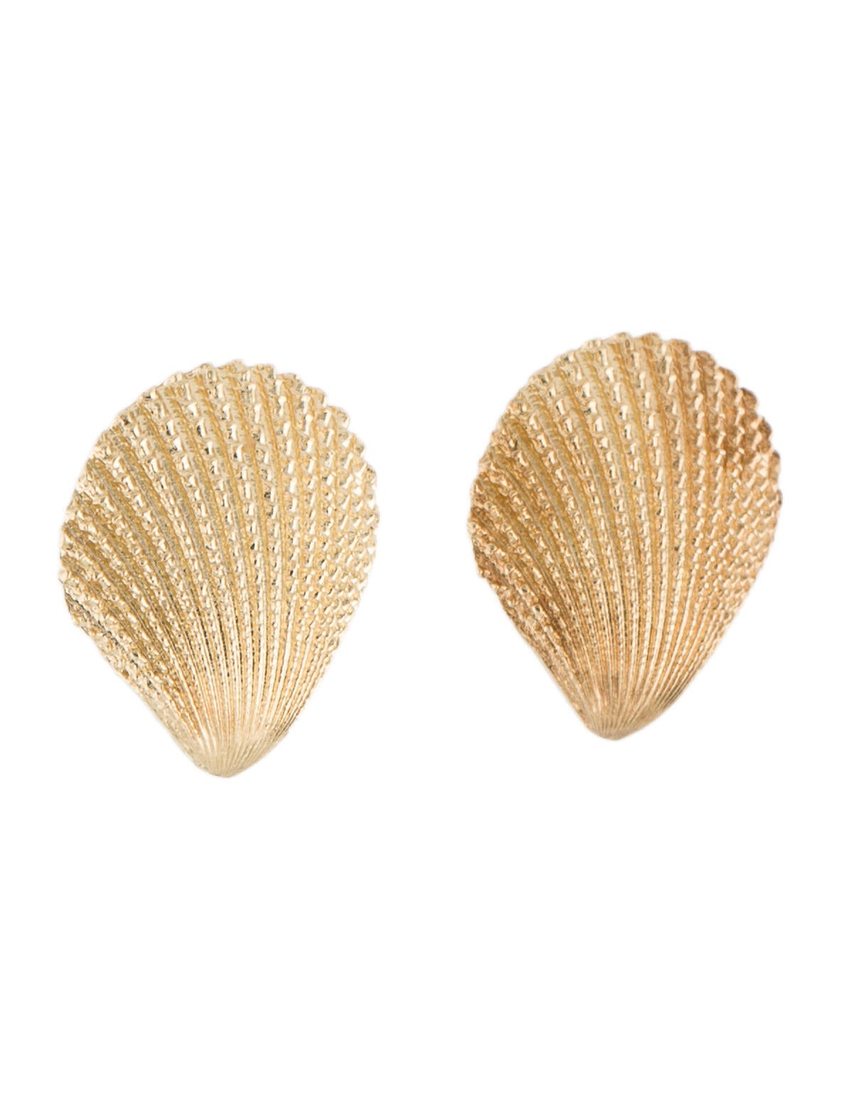 Tiffany & Co. 14K Shell Stud Earrings - Stud, Earrings - TIF214719 ...