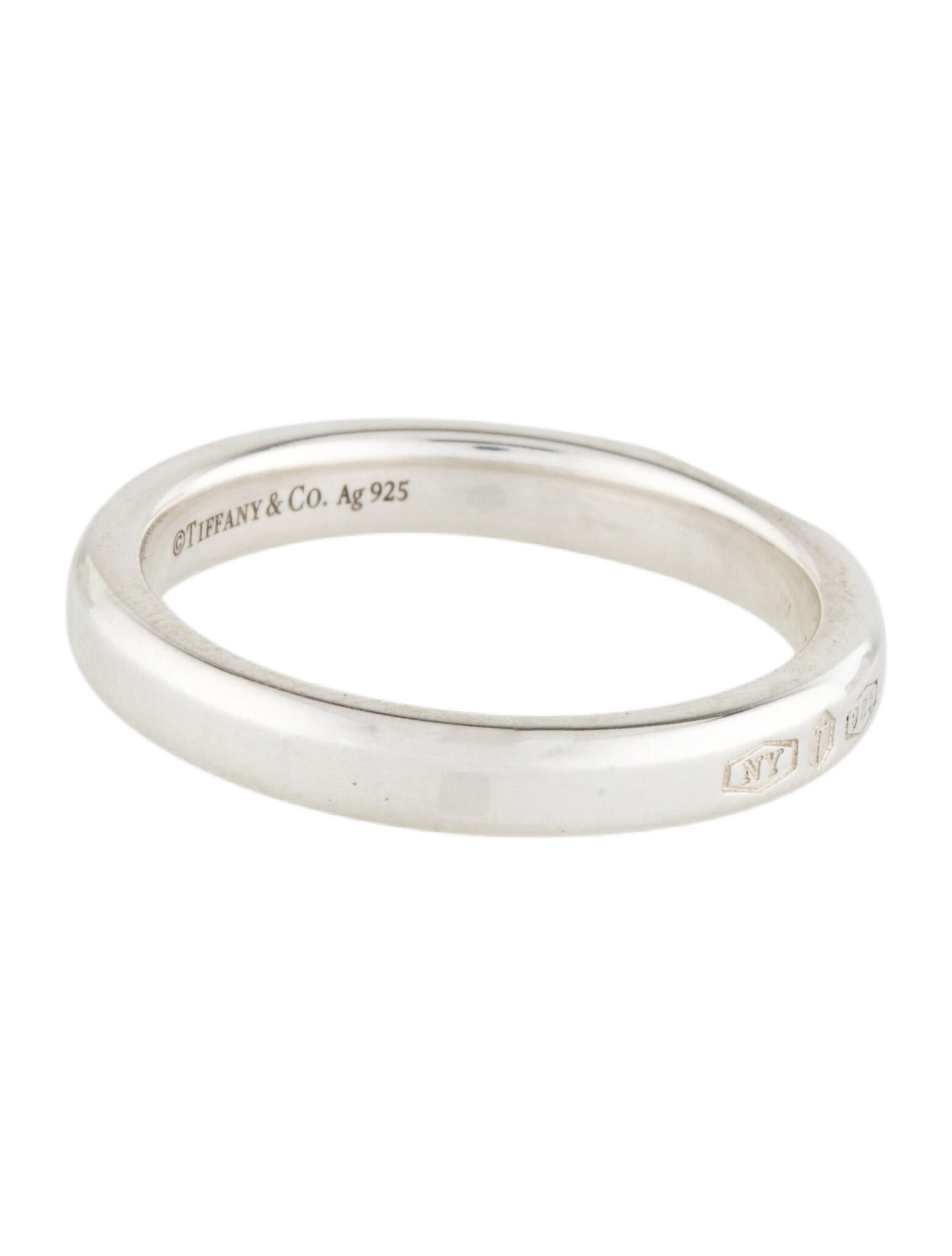 Tiffany & Co. Makers Narrow Slice Ring - Sterling Silver Band, Rings - TIF215051 | The RealReal