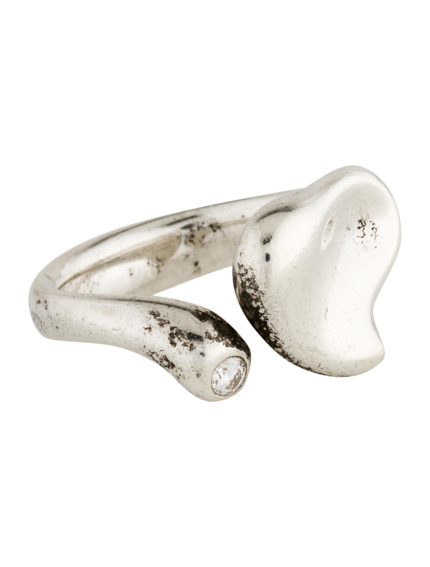 Tiffany & Co. Elsa Peretti® Full Heart Ring - Sterling Silver Band ...