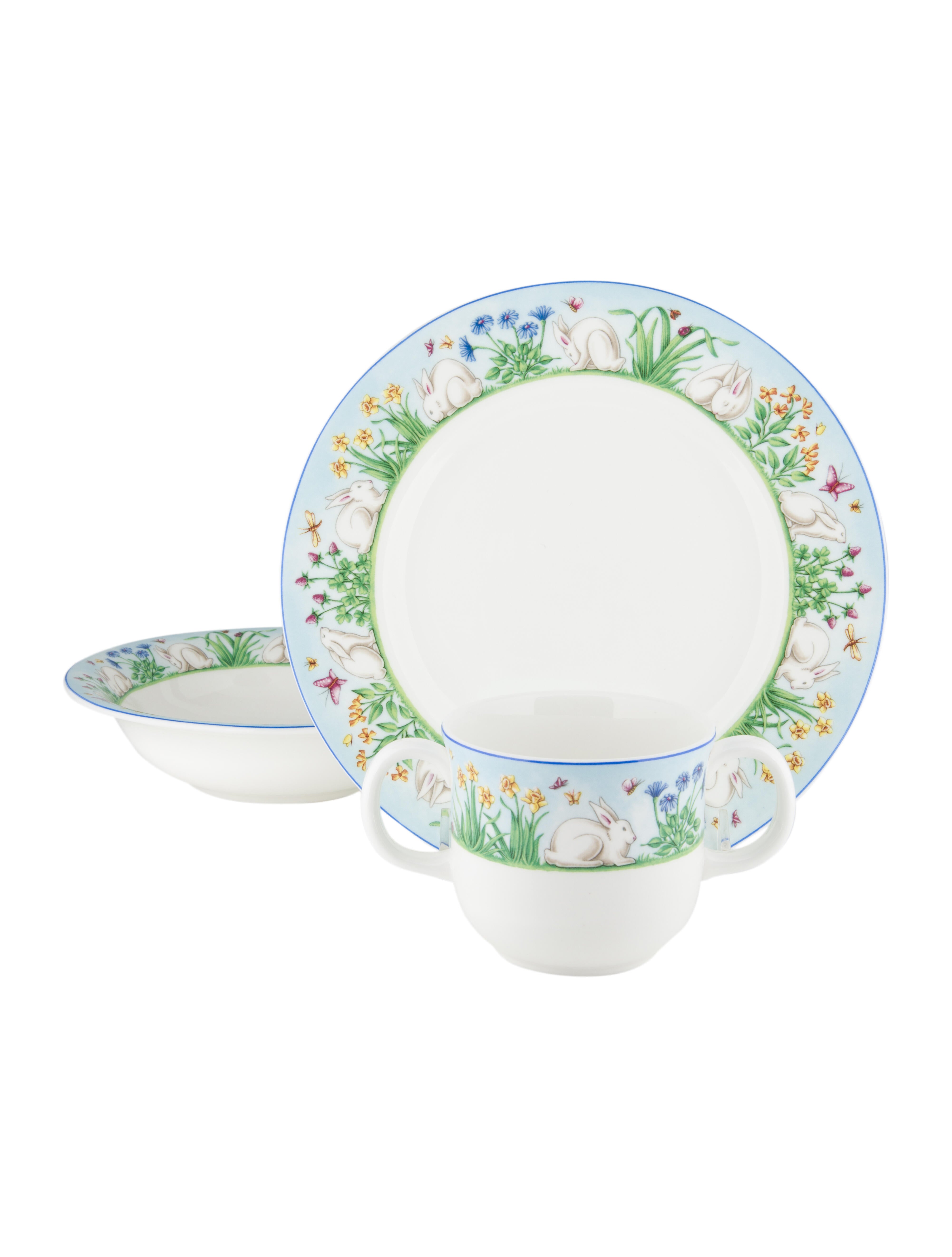 Tiffany & Co. 3-Piece Tiffany Meadows Baby Dining Set - Blue, 3 pieces ...