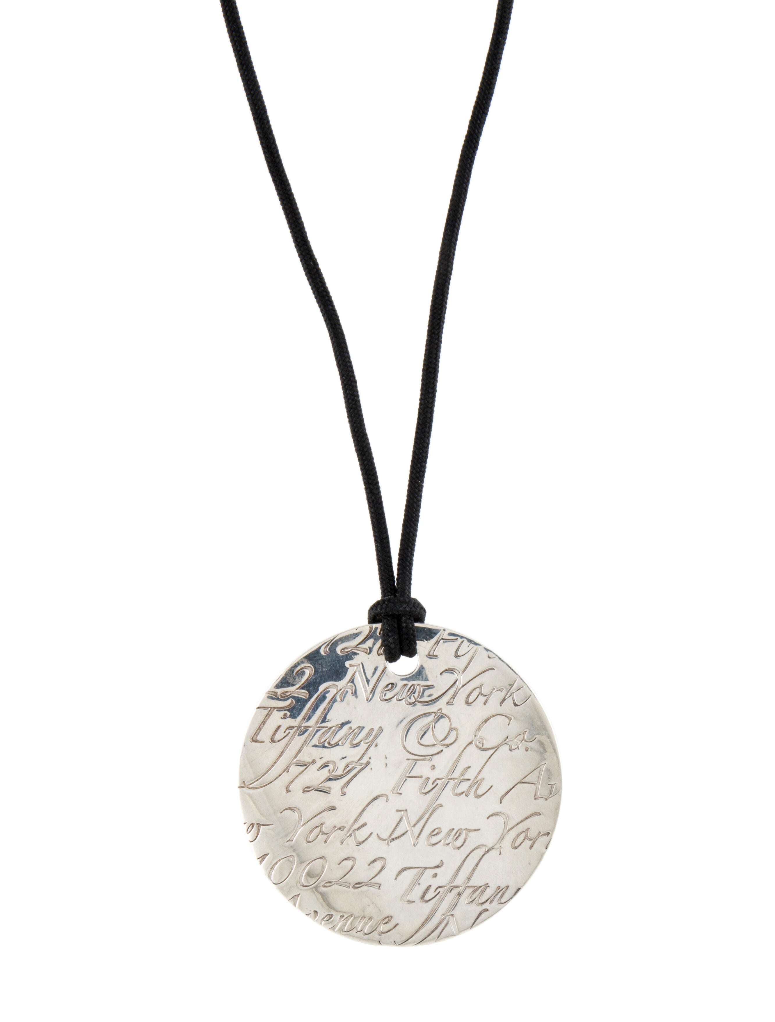 Tiffany & Co. Notes Pendant Necklace - Sterling Silver Pendant Necklace ...