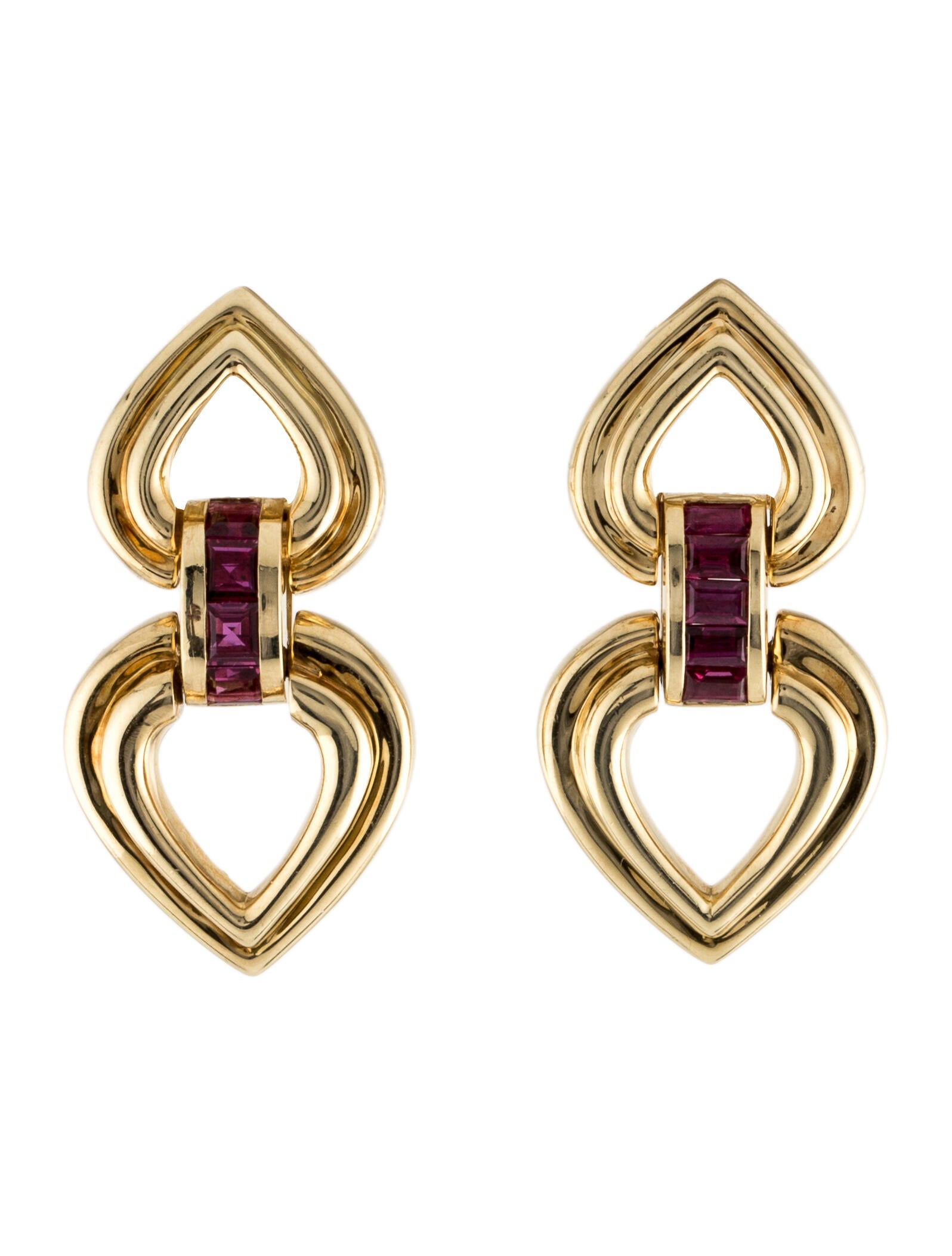 Tiffany & Co. Yellow Sapphire & Diamond Star Drop Earrings - 950 ...